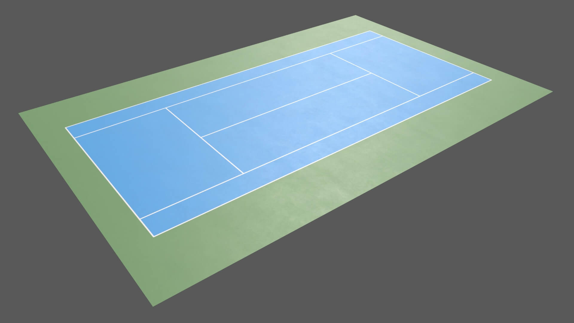 Outdoor Multi Modular Sports Game Court - 3D Model by PBR Cool