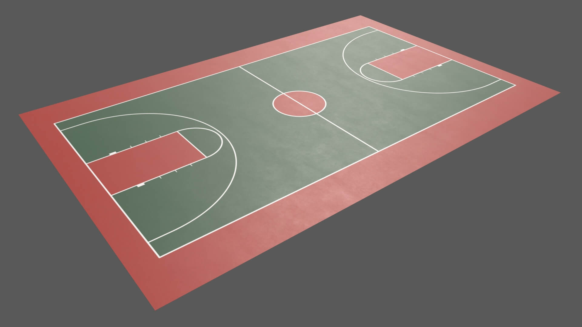 Outdoor Multi Modular Sports Game Court - 3D Model by PBR Cool
