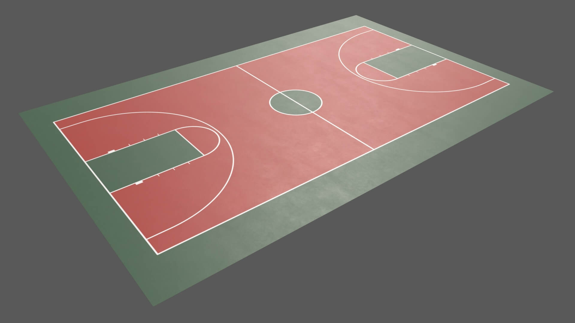 Outdoor Multi Modular Sports Game Court - 3D Model by PBR Cool