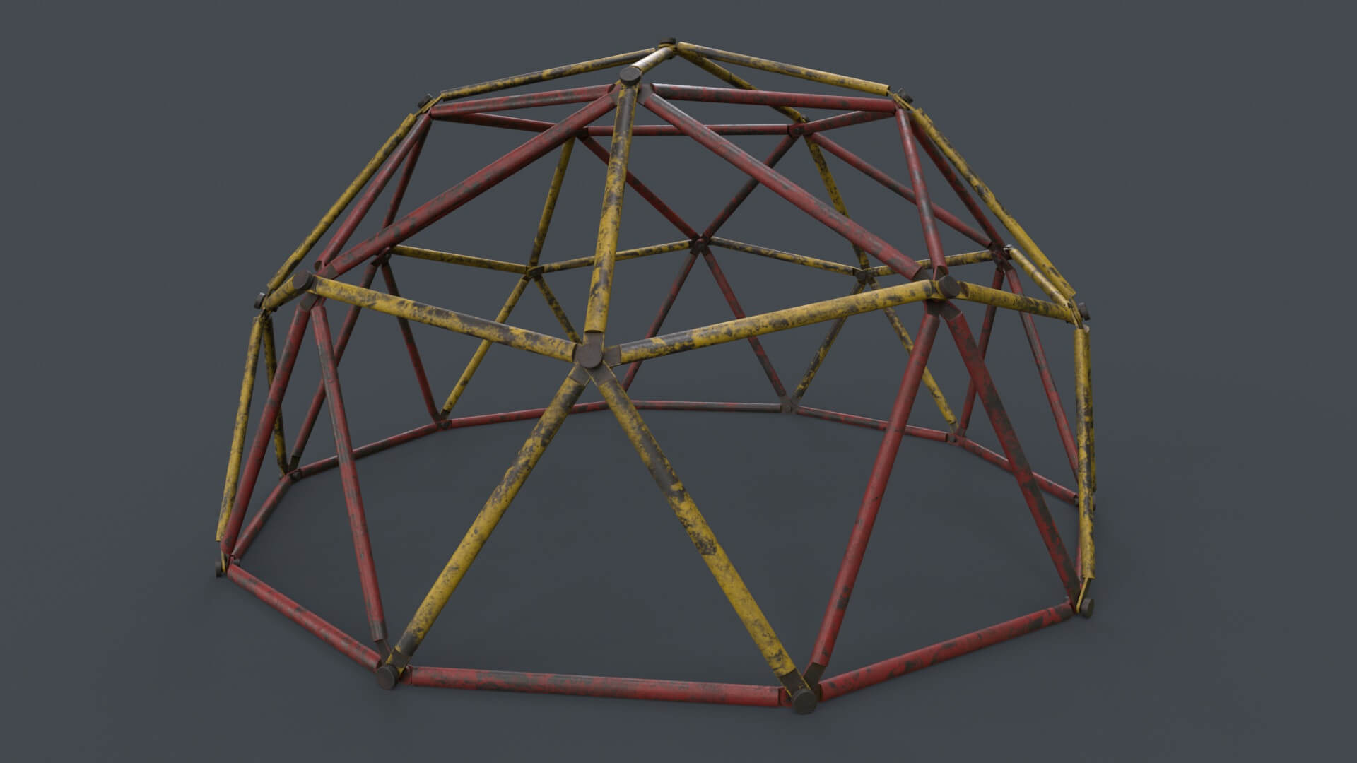 Outdoor Playground Geodesic Climbing Dome - 3D Model by PBR Cool
