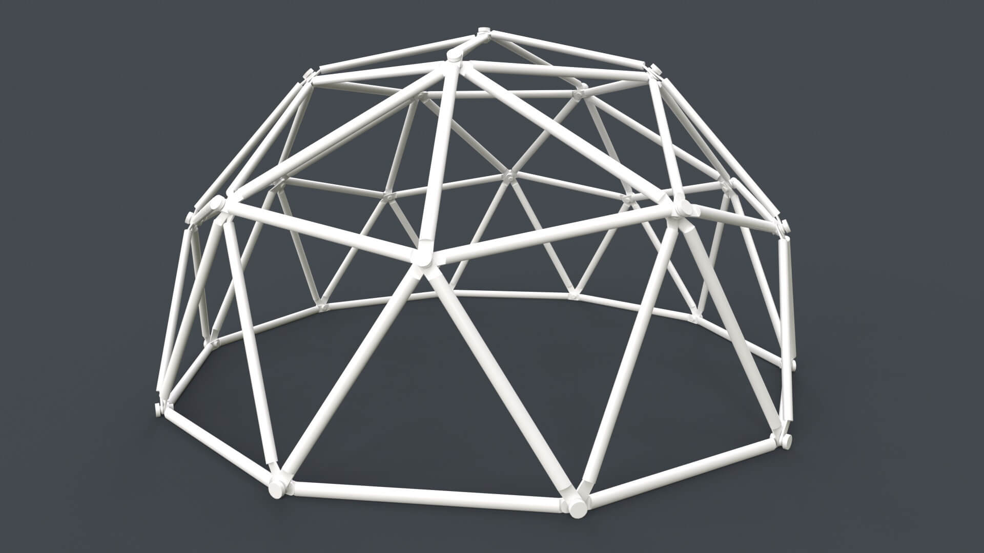 Outdoor Playground Geodesic Climbing Dome - 3D Model by PBR Cool