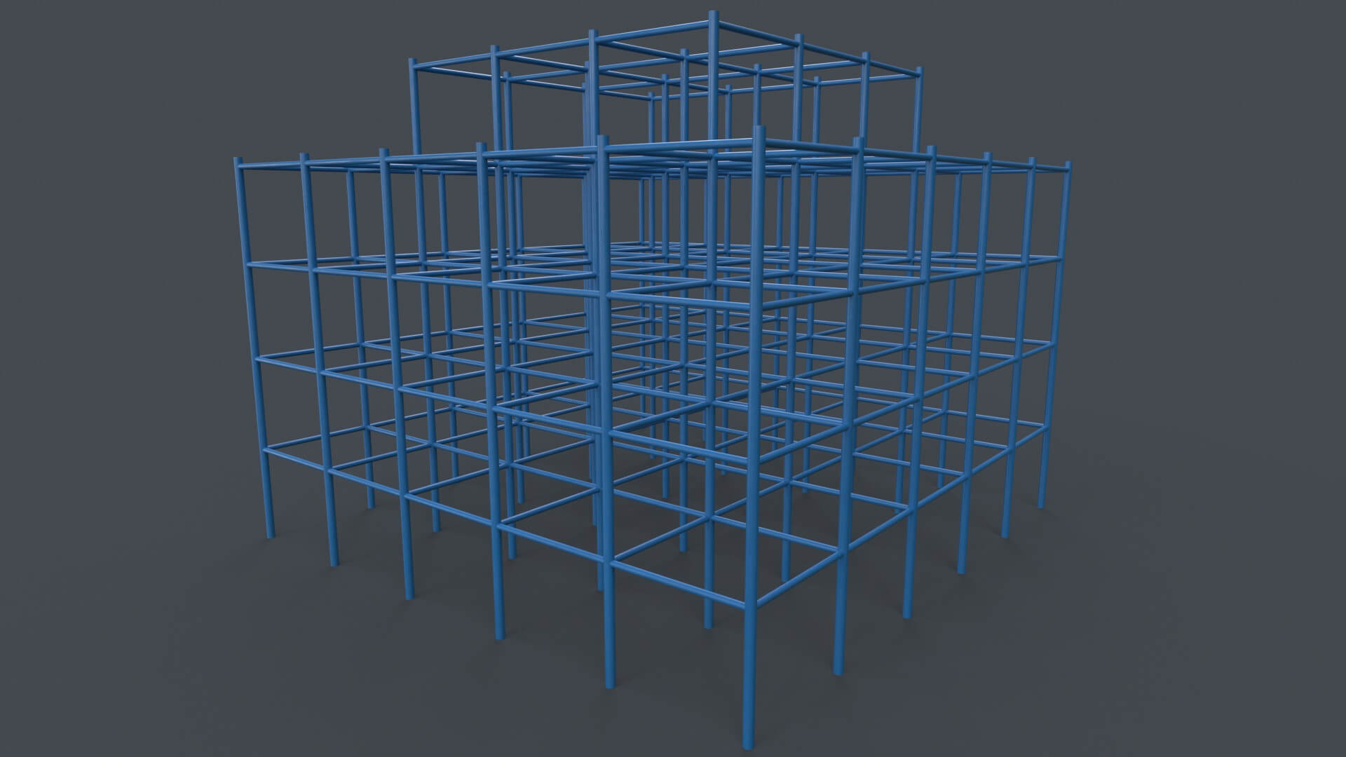 Outdoor Playground Steel Climbing Bars A - 3D Model by PBR Cool