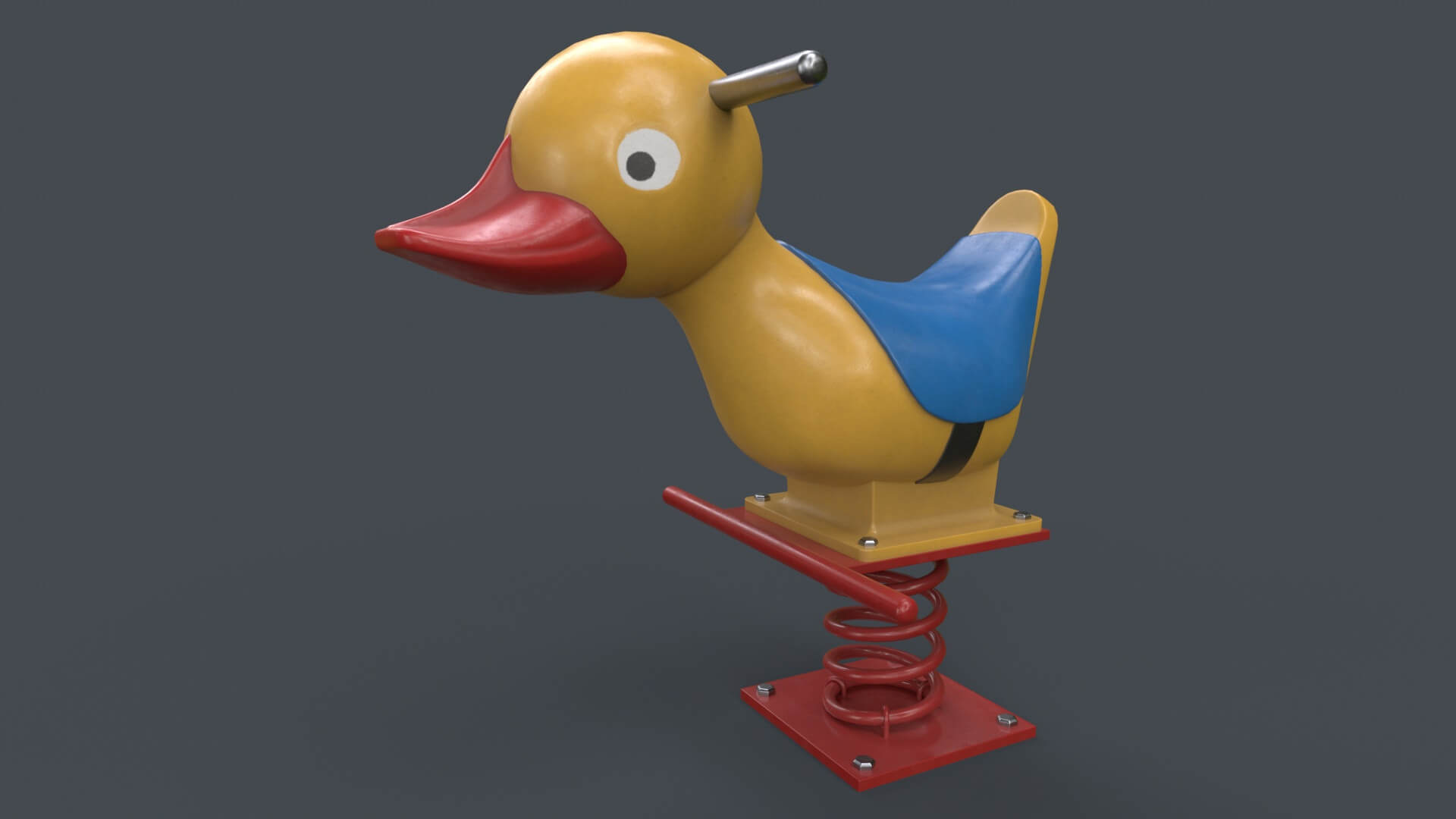 Outdoor Spring Swing Playground Toy A - 3D Model by PBR Cool