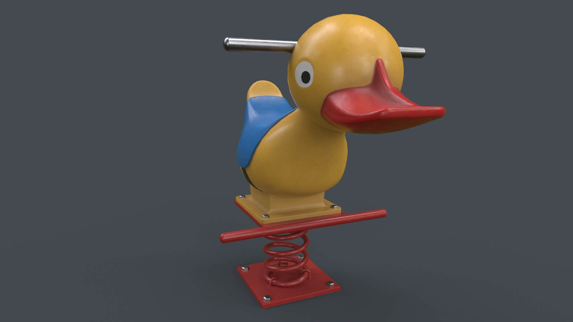 Outdoor Spring Swing Playground Toy A - 3D Model by PBR Cool