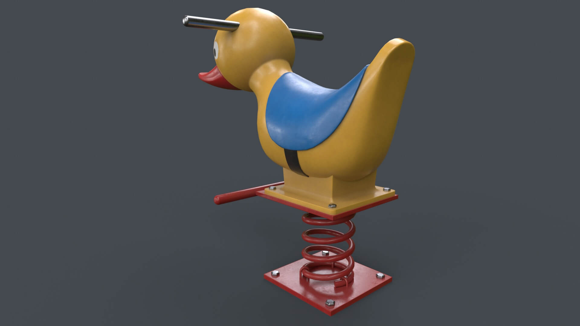 Outdoor Spring Swing Playground Toy A - 3D Model by PBR Cool