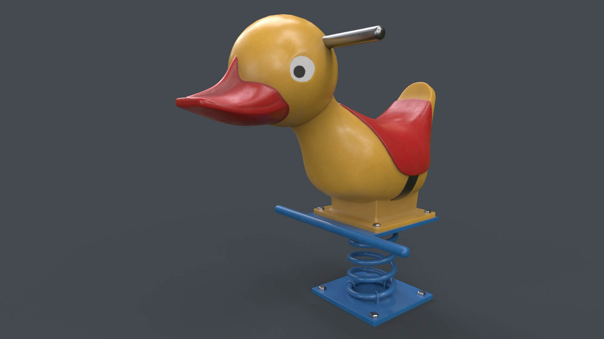 Outdoor Spring Swing Playground Toy A - 3D Model by PBR Cool