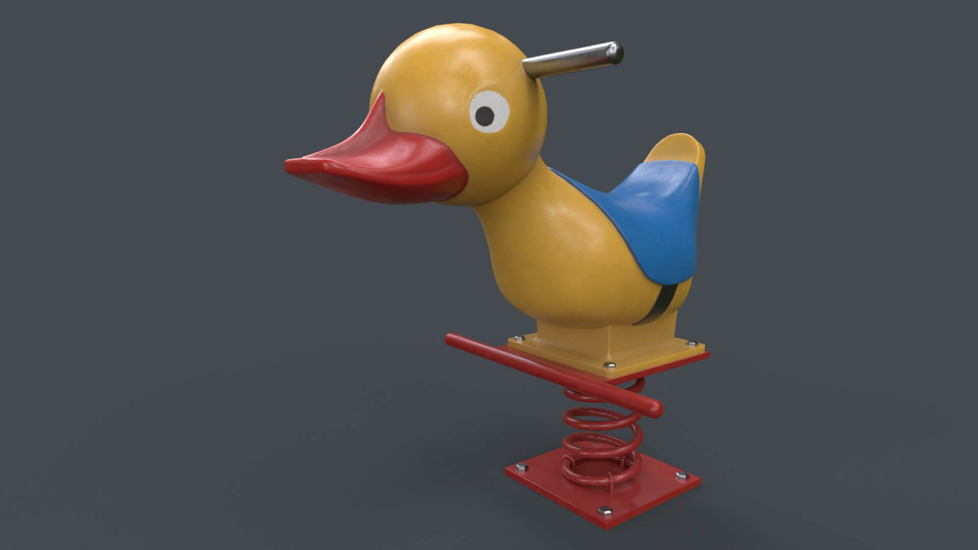 Outdoor Spring Swing Playground Toy A - 3D Model by PBR Cool