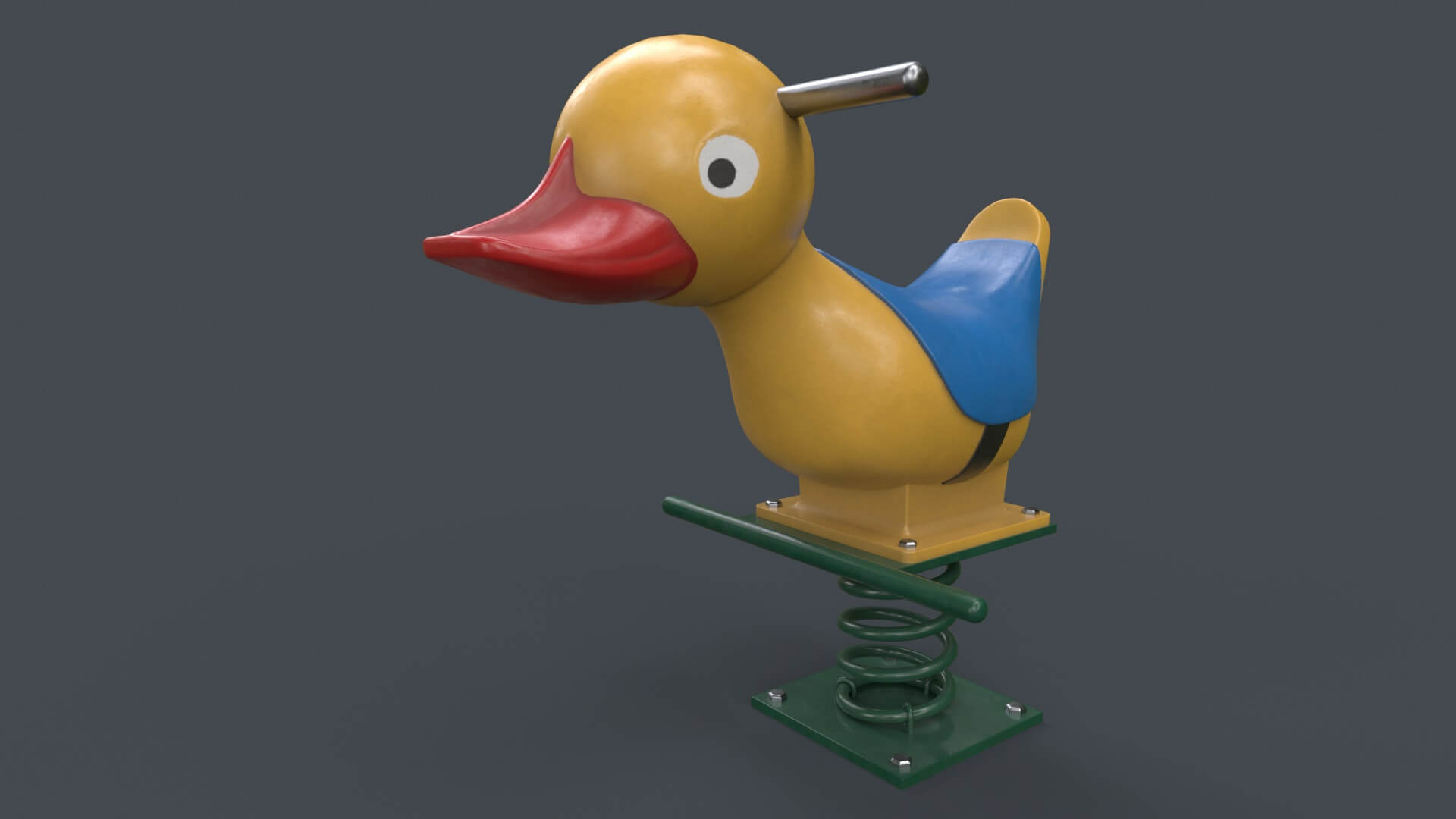 Outdoor Spring Swing Playground Toy A - 3D Model by PBR Cool