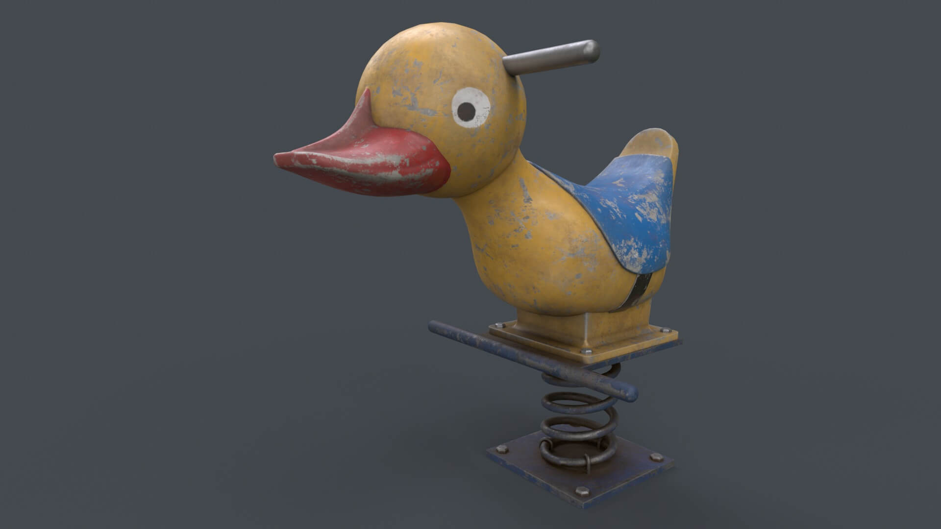 Outdoor Spring Swing Playground Toy A - 3D Model by PBR Cool