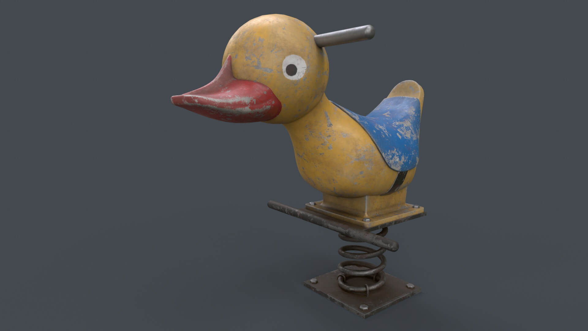 Outdoor Spring Swing Playground Toy A - 3D Model by PBR Cool