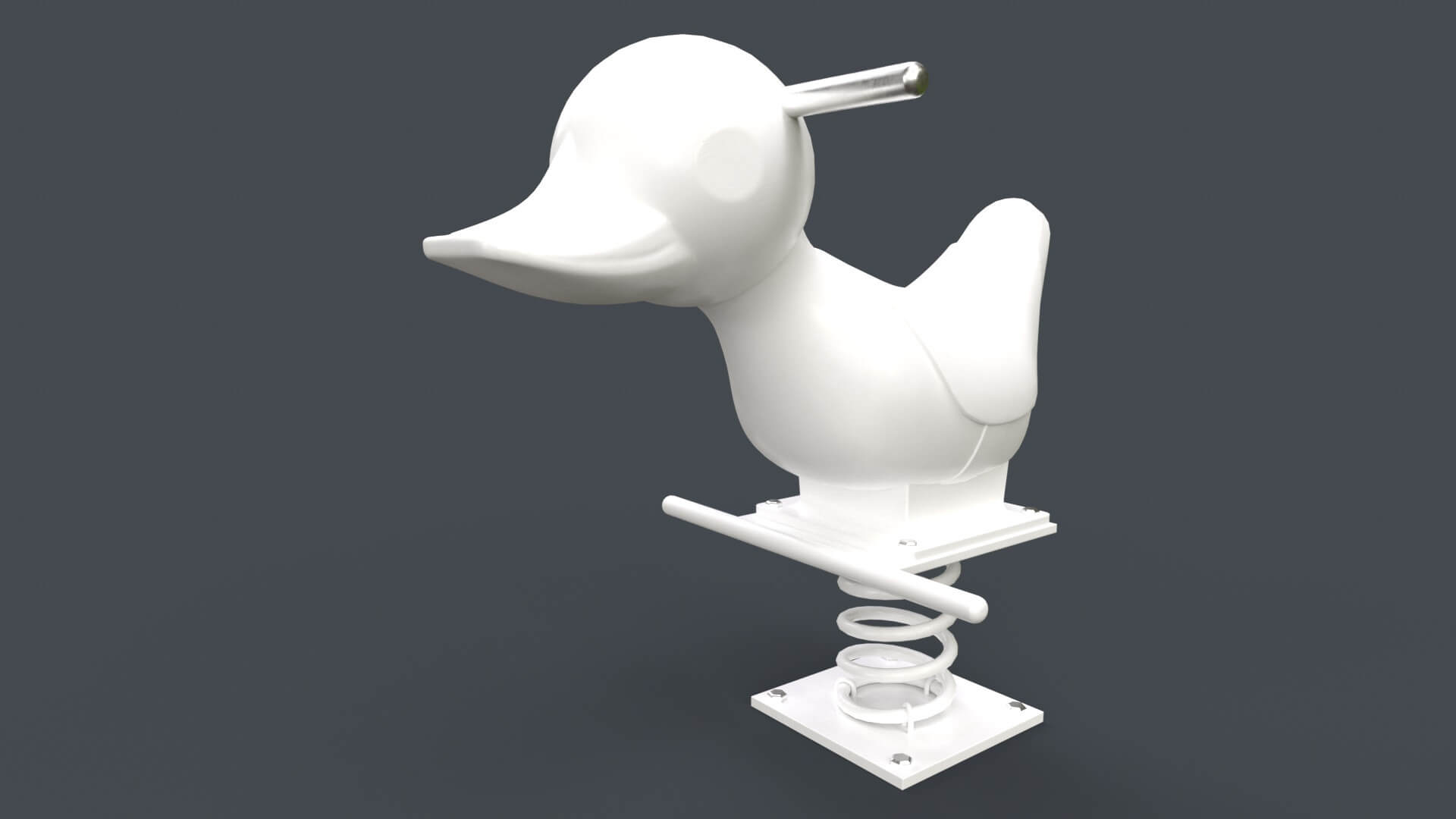 Outdoor Spring Swing Playground Toy A - 3D Model by PBR Cool