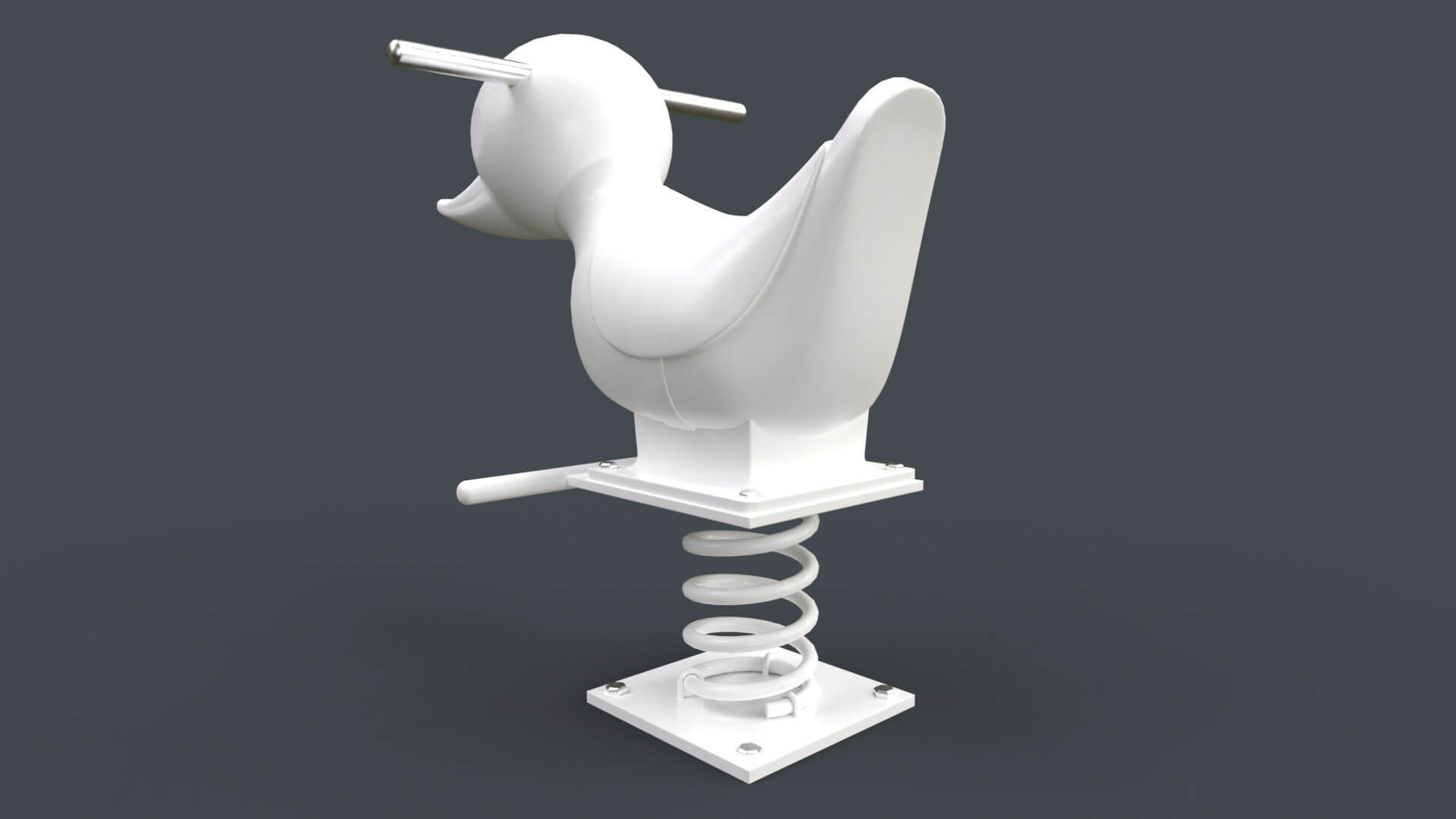 Outdoor Spring Swing Playground Toy A - 3D Model by PBR Cool