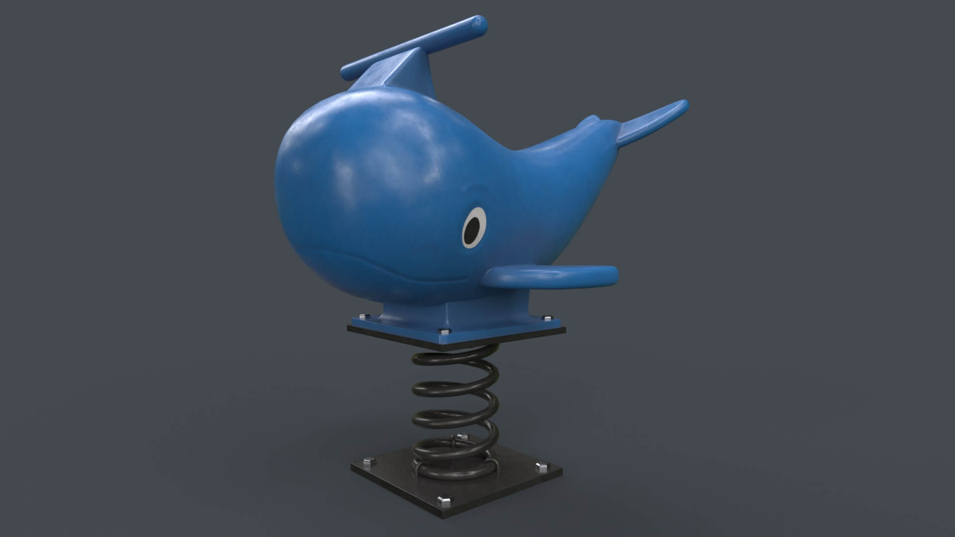 Outdoor Spring Swing Playground Toy B - 3D Model by PBR Cool