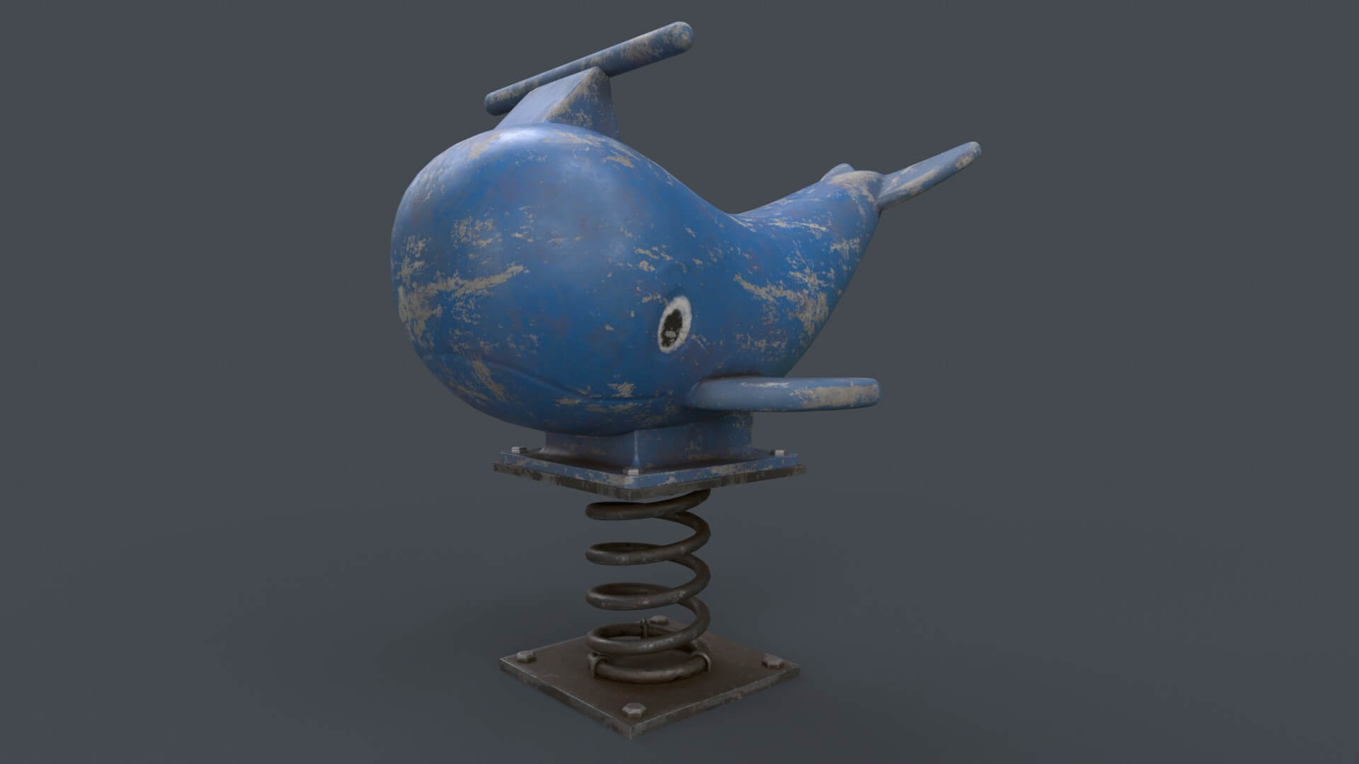 Outdoor Spring Swing Playground Toy B - 3D Model by PBR Cool