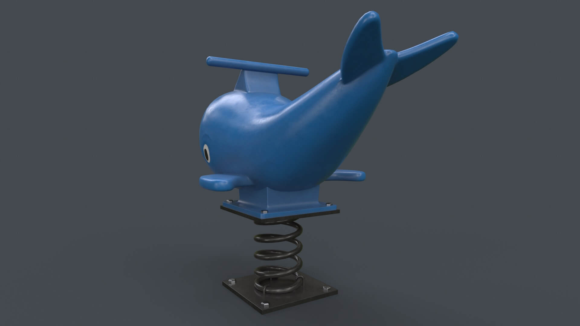 Outdoor Spring Swing Playground Toy B - 3D Model by PBR Cool