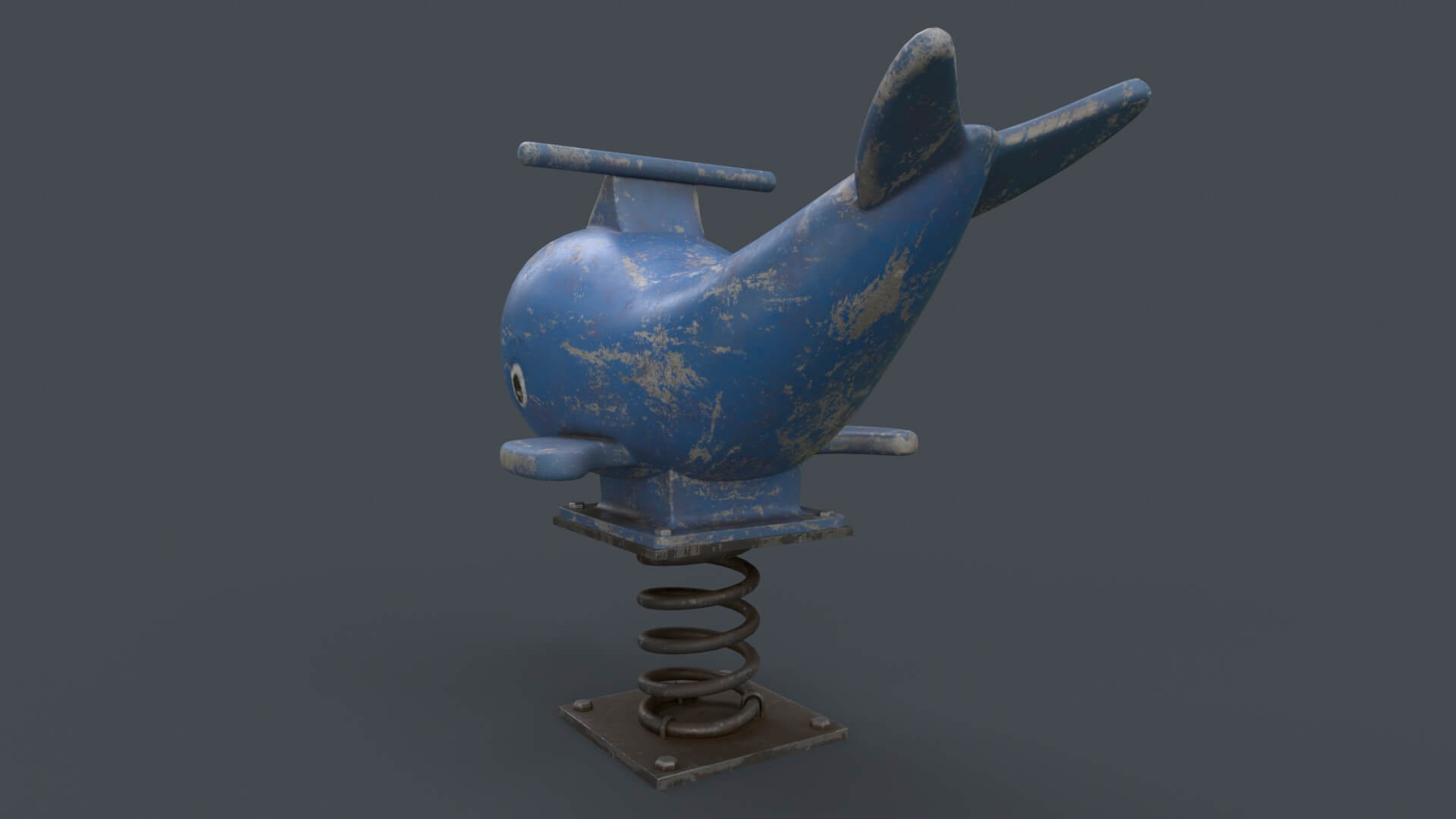 Outdoor Spring Swing Playground Toy B - 3D Model by PBR Cool