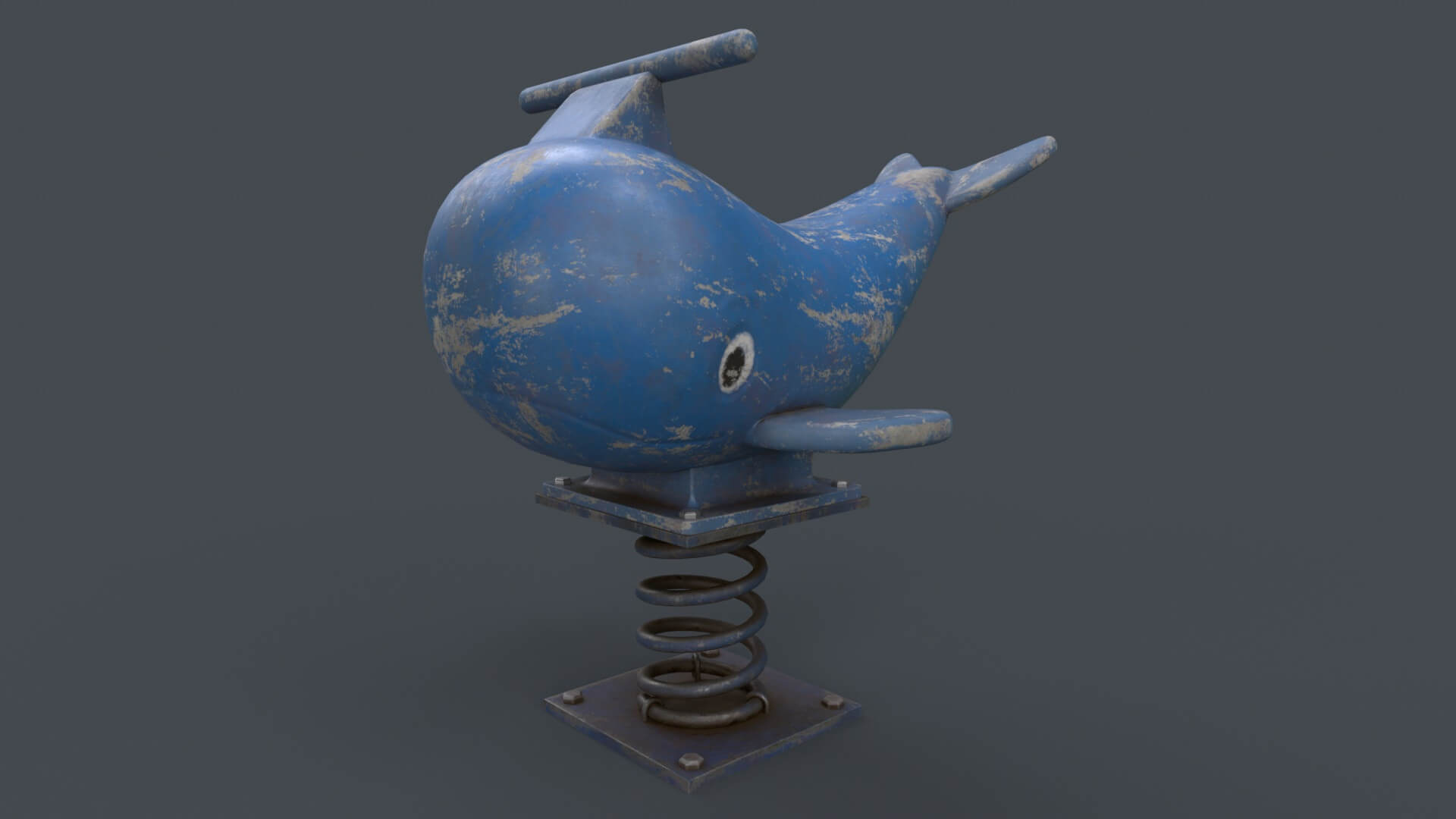 Outdoor Spring Swing Playground Toy B - 3D Model by PBR Cool