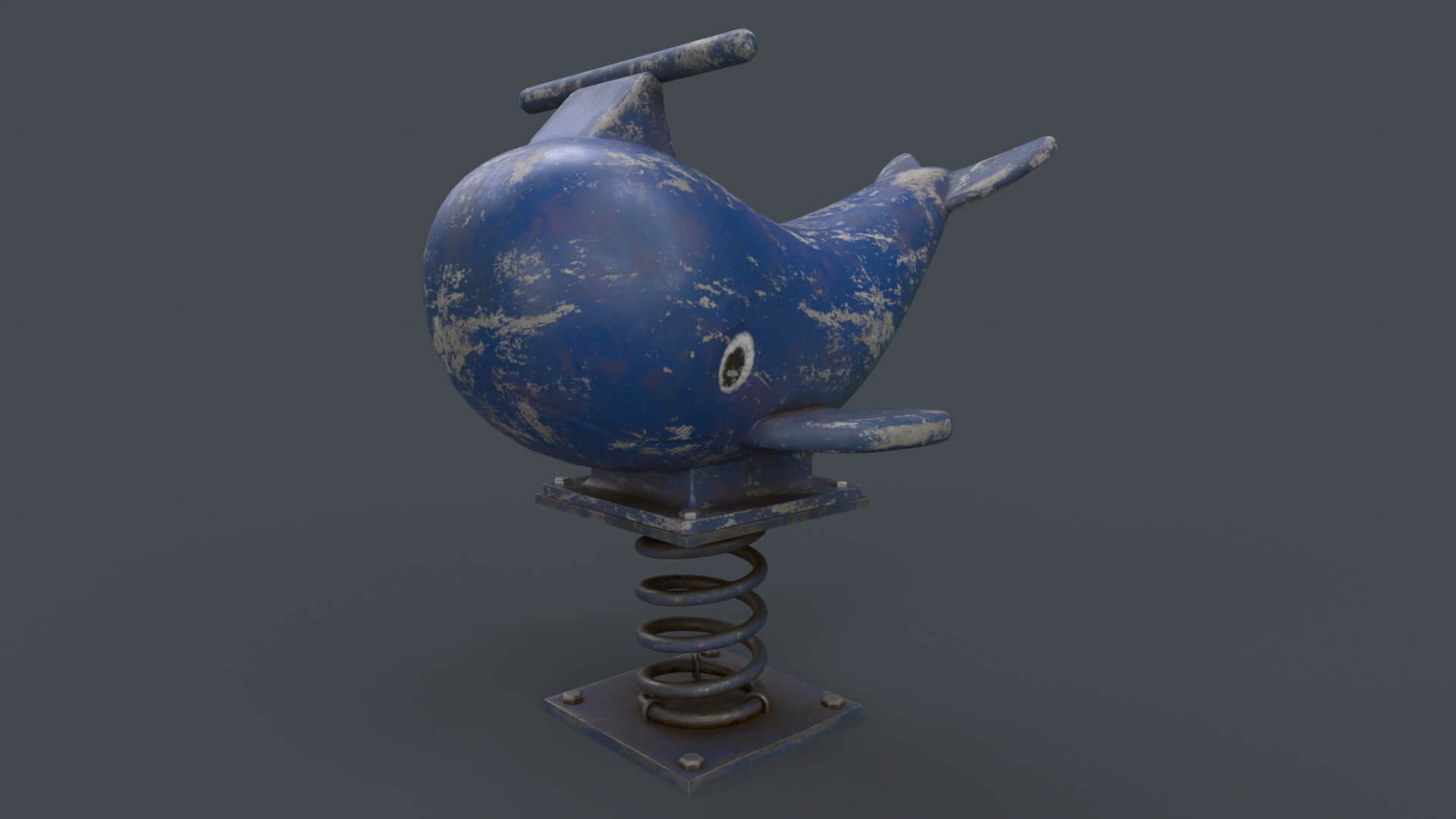 Outdoor Spring Swing Playground Toy B - 3D Model by PBR Cool