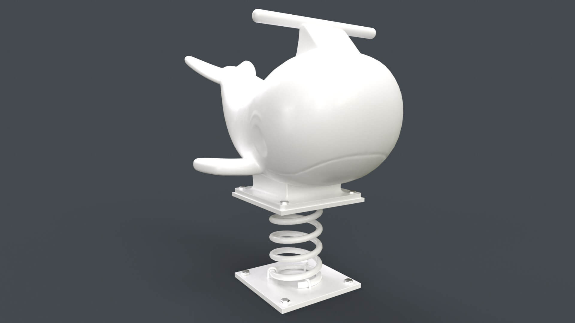 Outdoor Spring Swing Playground Toy B - 3D Model by PBR Cool