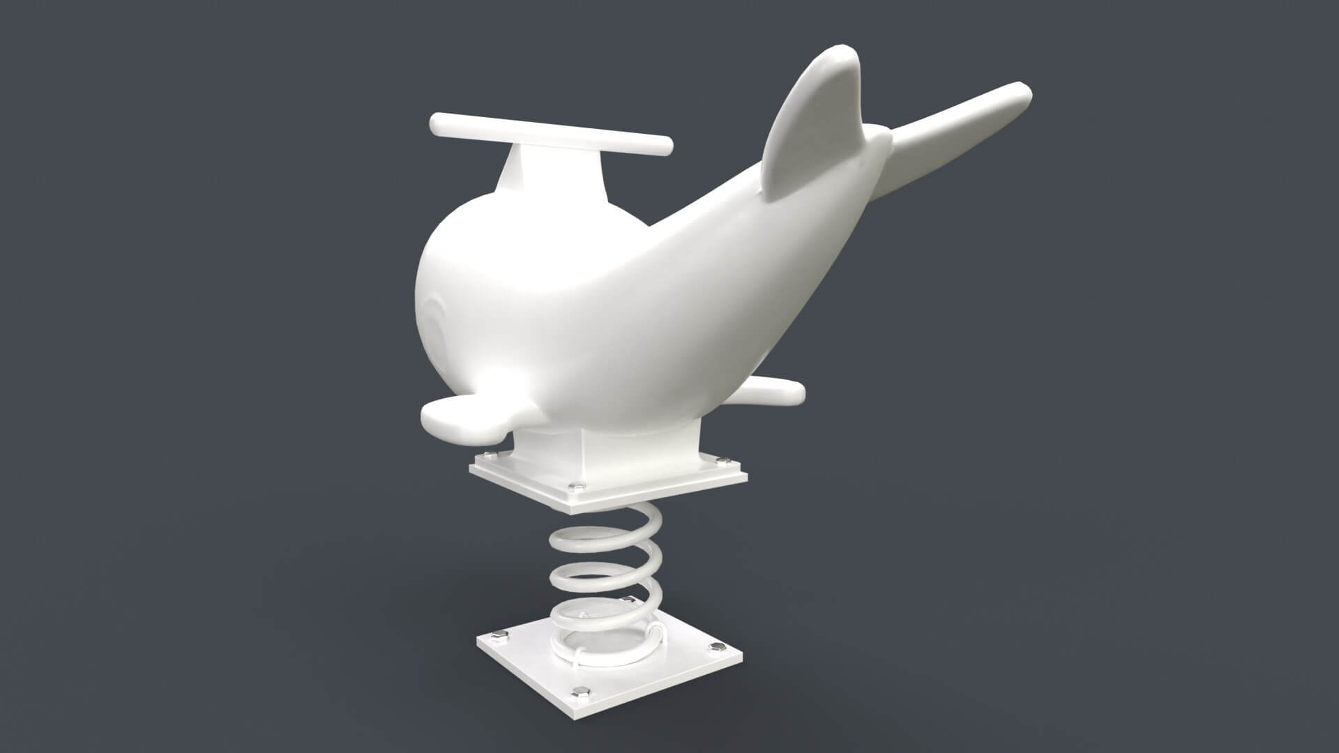 Outdoor Spring Swing Playground Toy B - 3D Model by PBR Cool