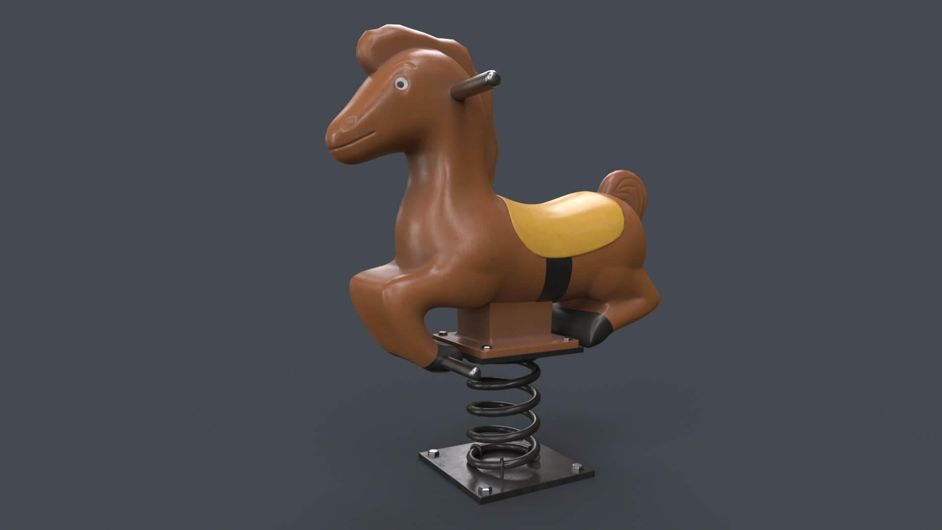 Outdoor Spring Swing Playground Toy C - 3D Model by PBR Cool