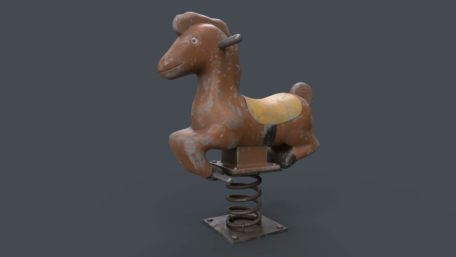 Outdoor Spring Swing Playground Toy C - 3D Model by PBR Cool