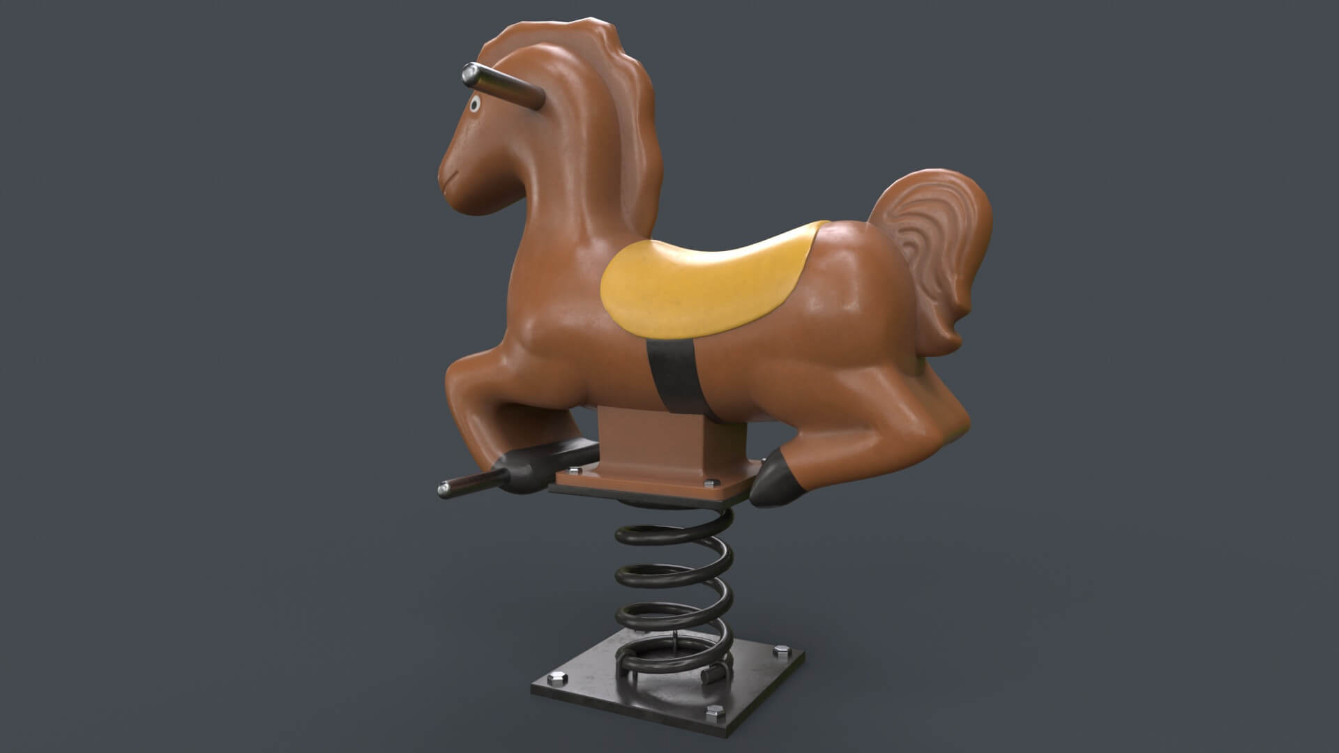 Outdoor Spring Swing Playground Toy C - 3D Model by PBR Cool