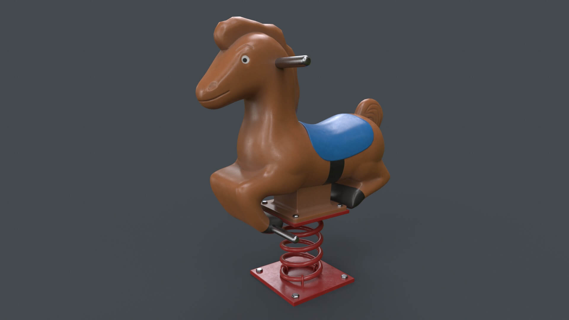 Outdoor Spring Swing Playground Toy C - 3D Model by PBR Cool