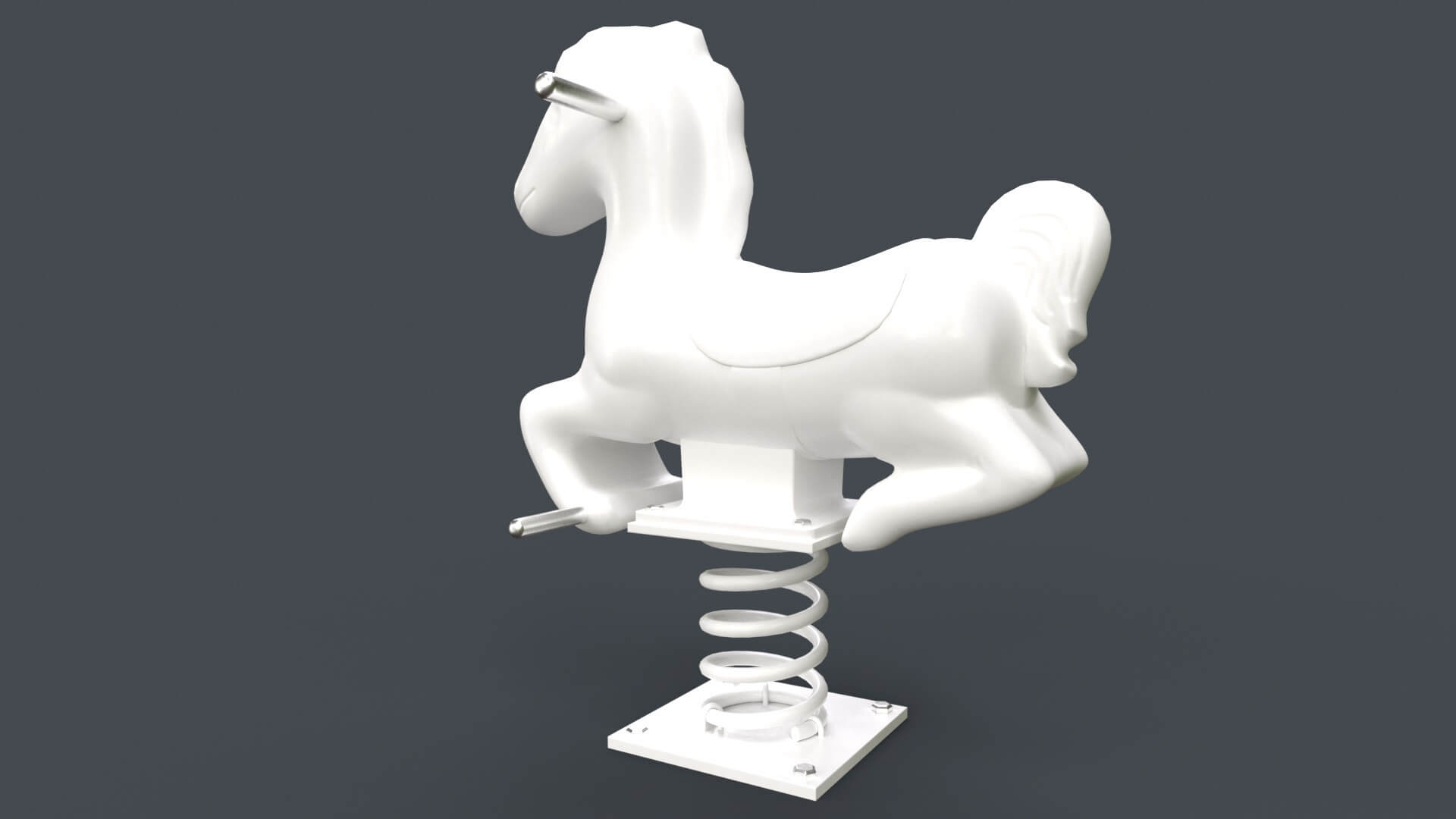 Outdoor Spring Swing Playground Toy C - 3D Model by PBR Cool