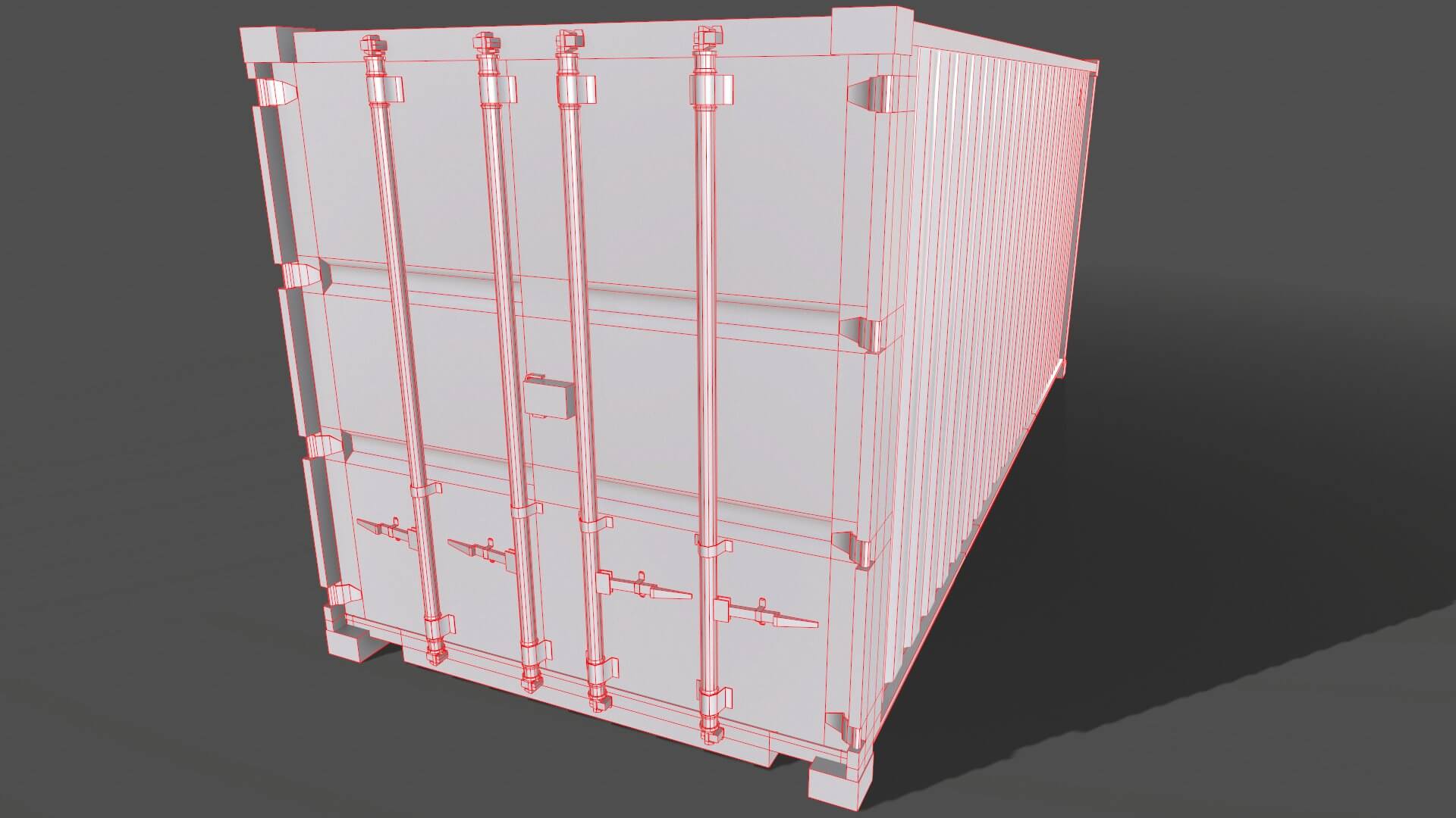 20 Ft Shipping Cargo Container Version 1 - Green 3D Model by PBR Cool