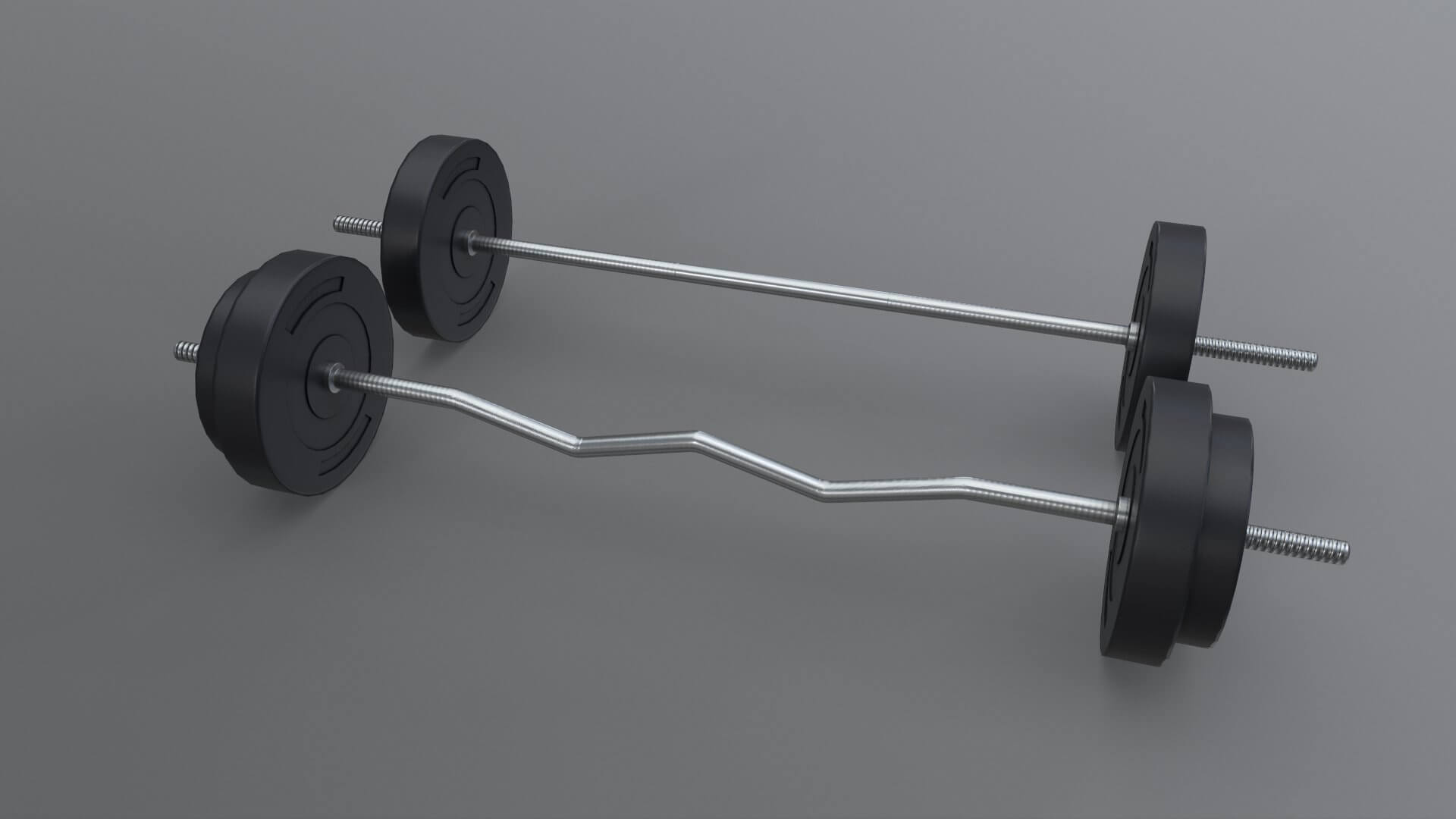 Adjustable Barbell Set A1 - 3D Model by PBR Cool