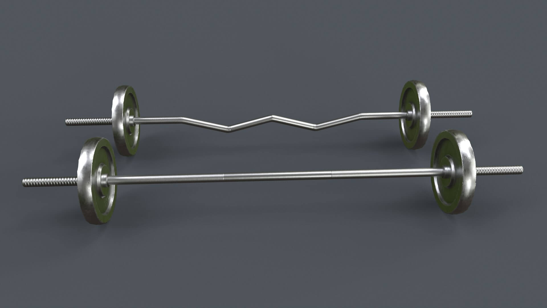 Adjustable Barbell Set A3 - 3D Model by PBR Cool