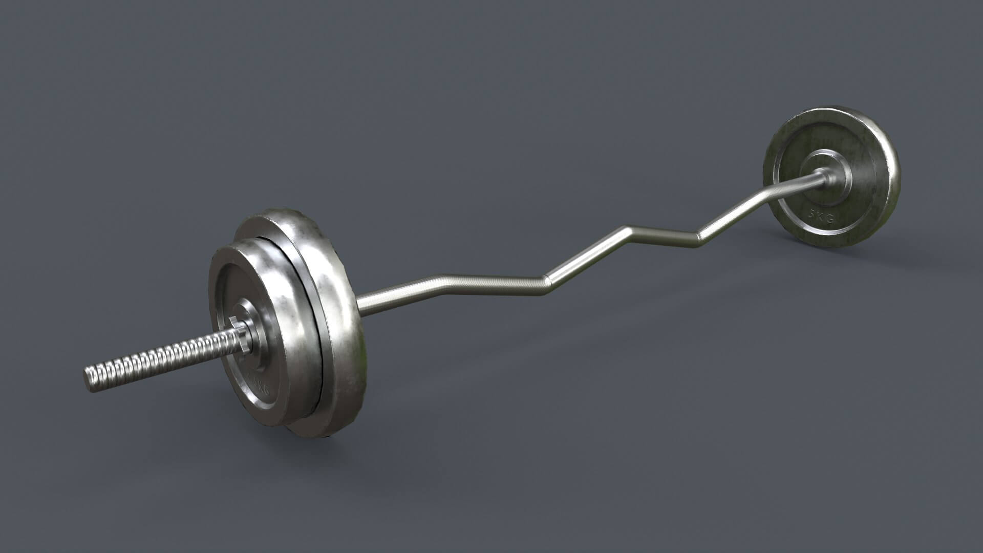 Adjustable Barbell Set A3 - 3D Model by PBR Cool
