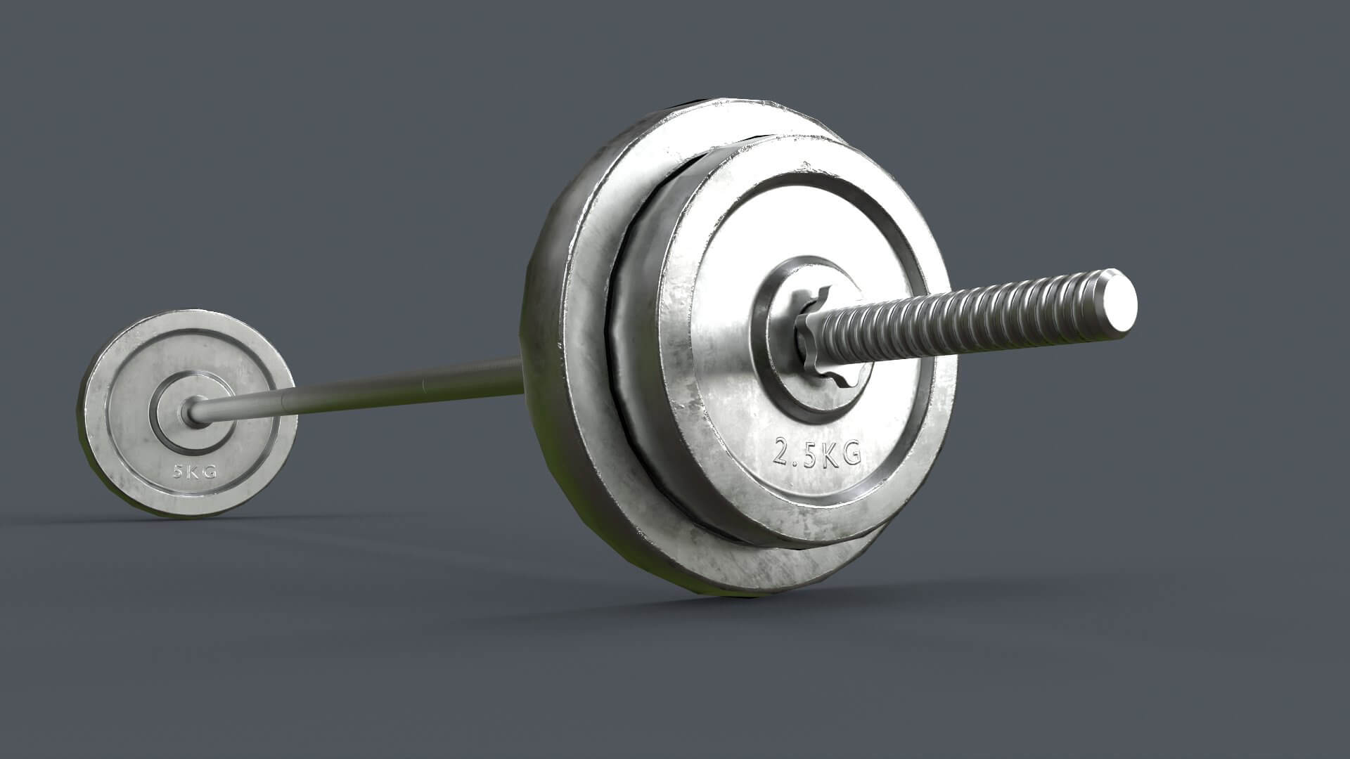 Adjustable Barbell Set A3 - 3D Model by PBR Cool