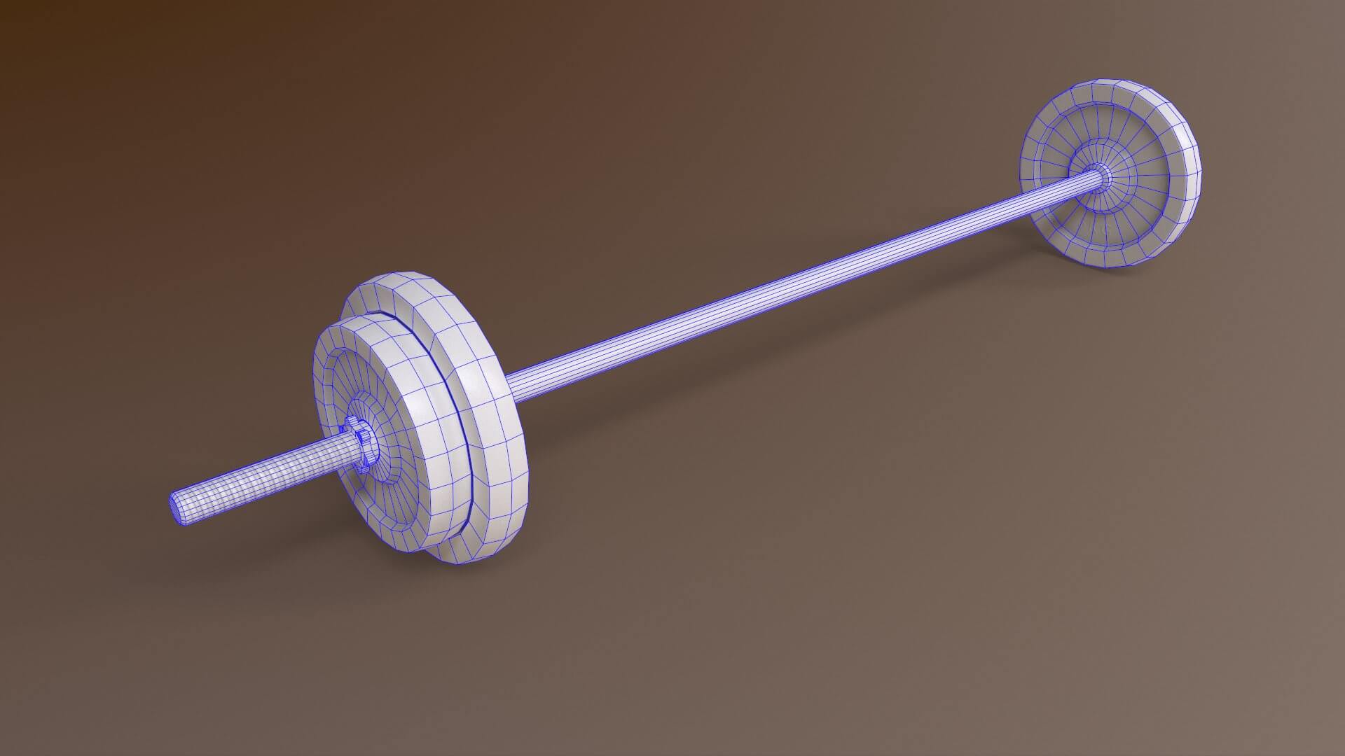 Adjustable Barbell Set A3 - 3D Model by PBR Cool