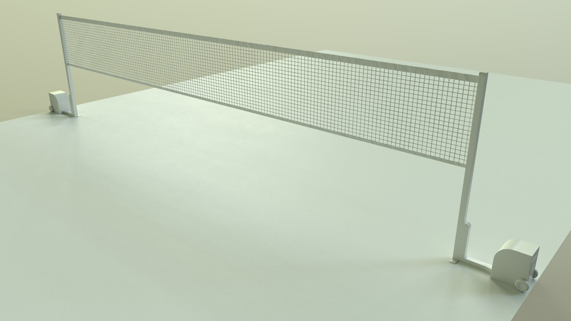 Badminton Court Floor and Net - 3D Model by PBR Cool