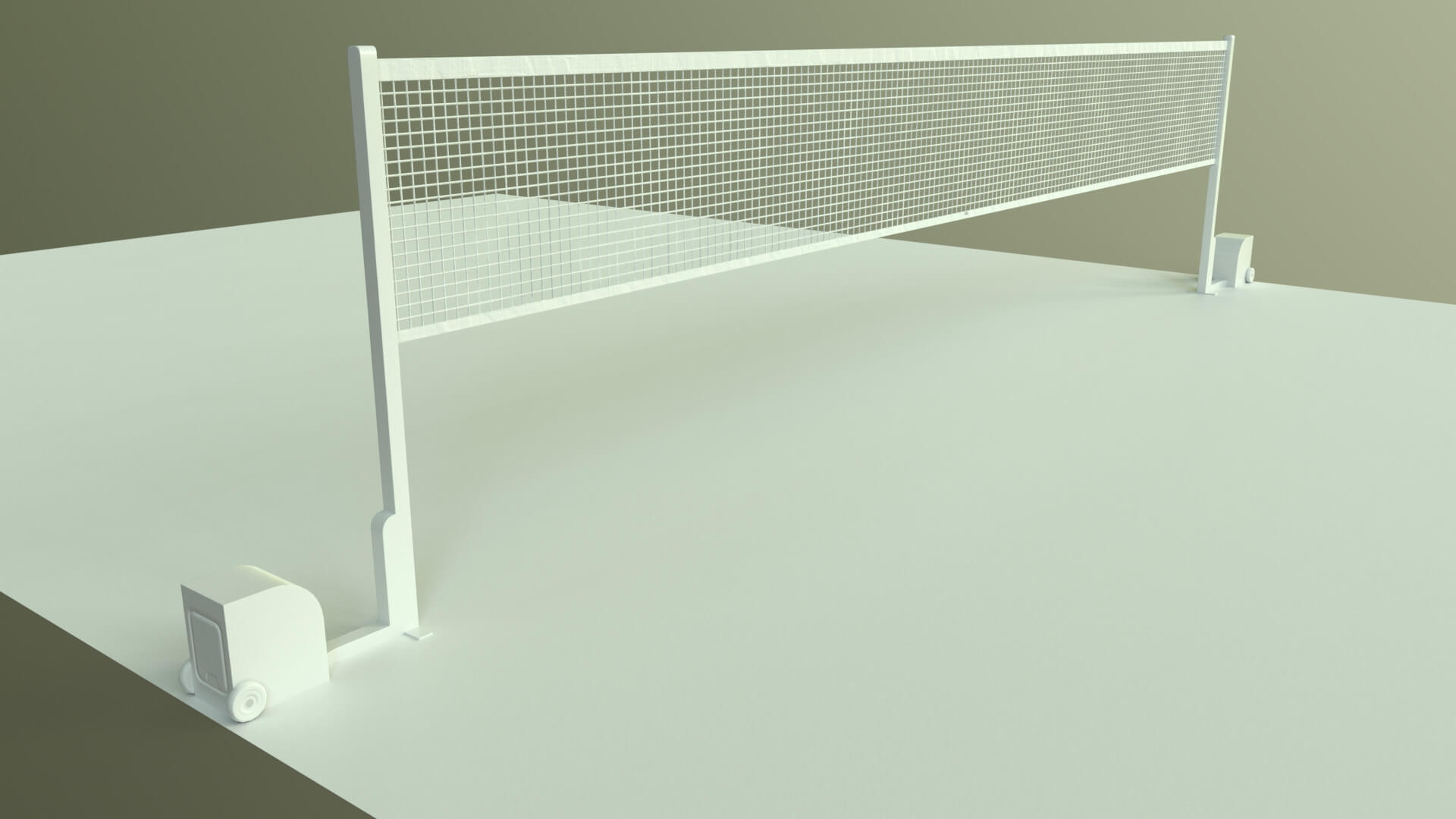 Badminton Court Floor and Net - 3D Model by PBR Cool
