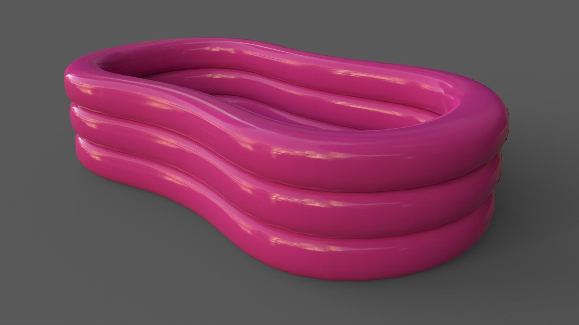 Beach Ball and Inflatable Swimming Pool - 3D Model by PBR Cool