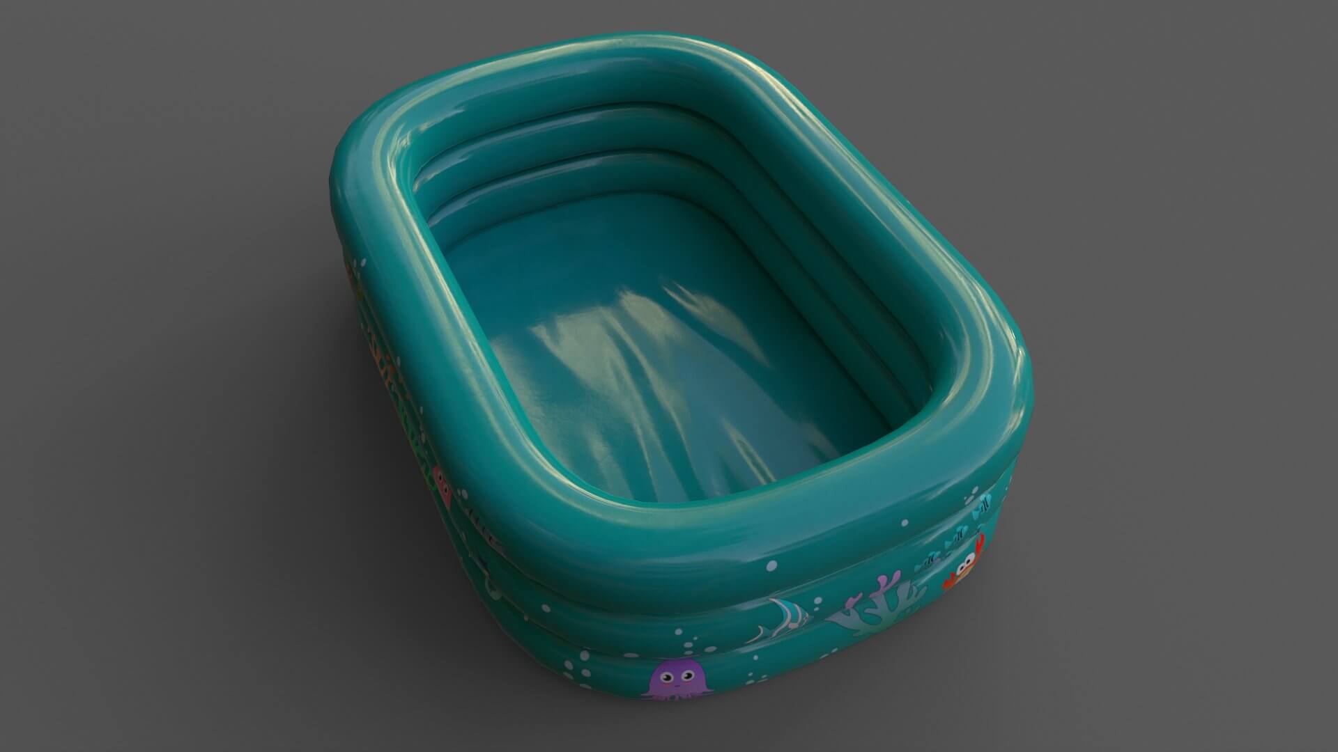 Beach Ball and Inflatable Swimming Pool - 3D Model by PBR Cool