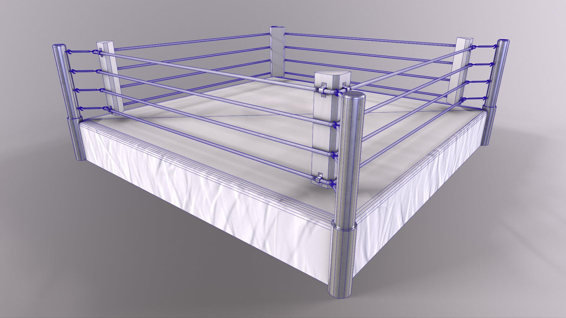 Boxing Ring - Type A 3D Model by PBR Cool