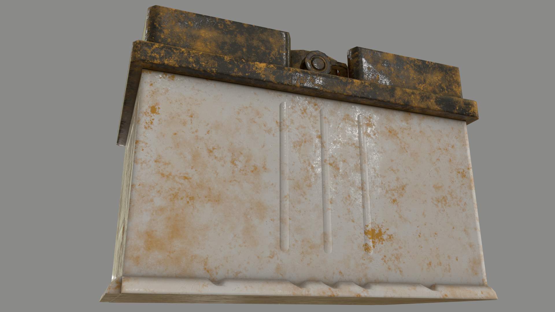 Car Battery - White 3D Model by PBR Cool