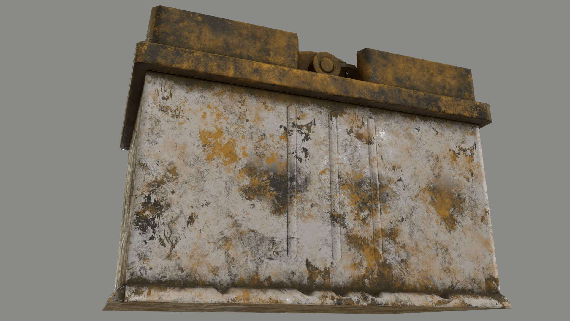 Car Battery - White 3D Model by PBR Cool