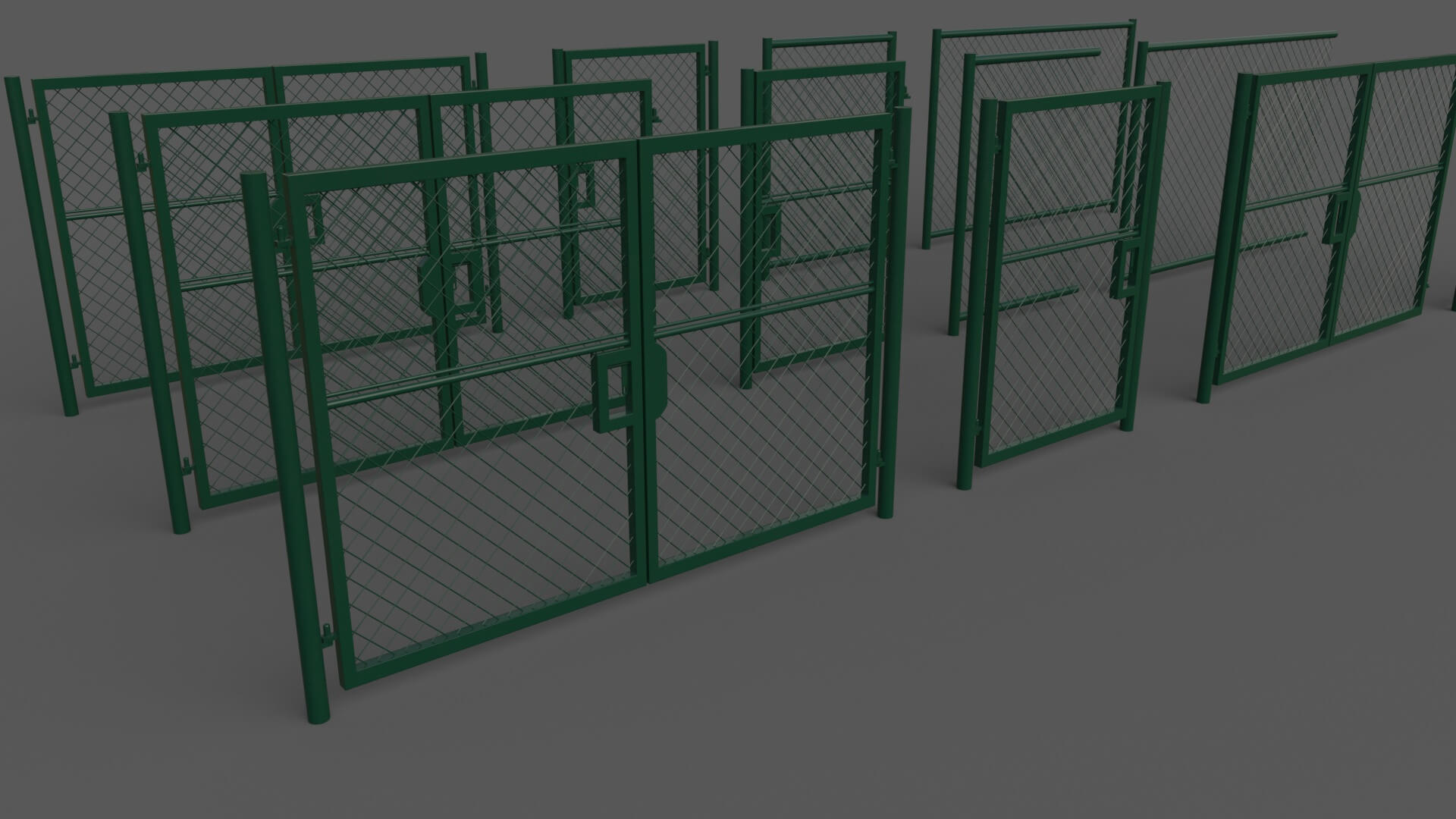 Chain Link Fence for Court E - 3D Model by PBR Cool