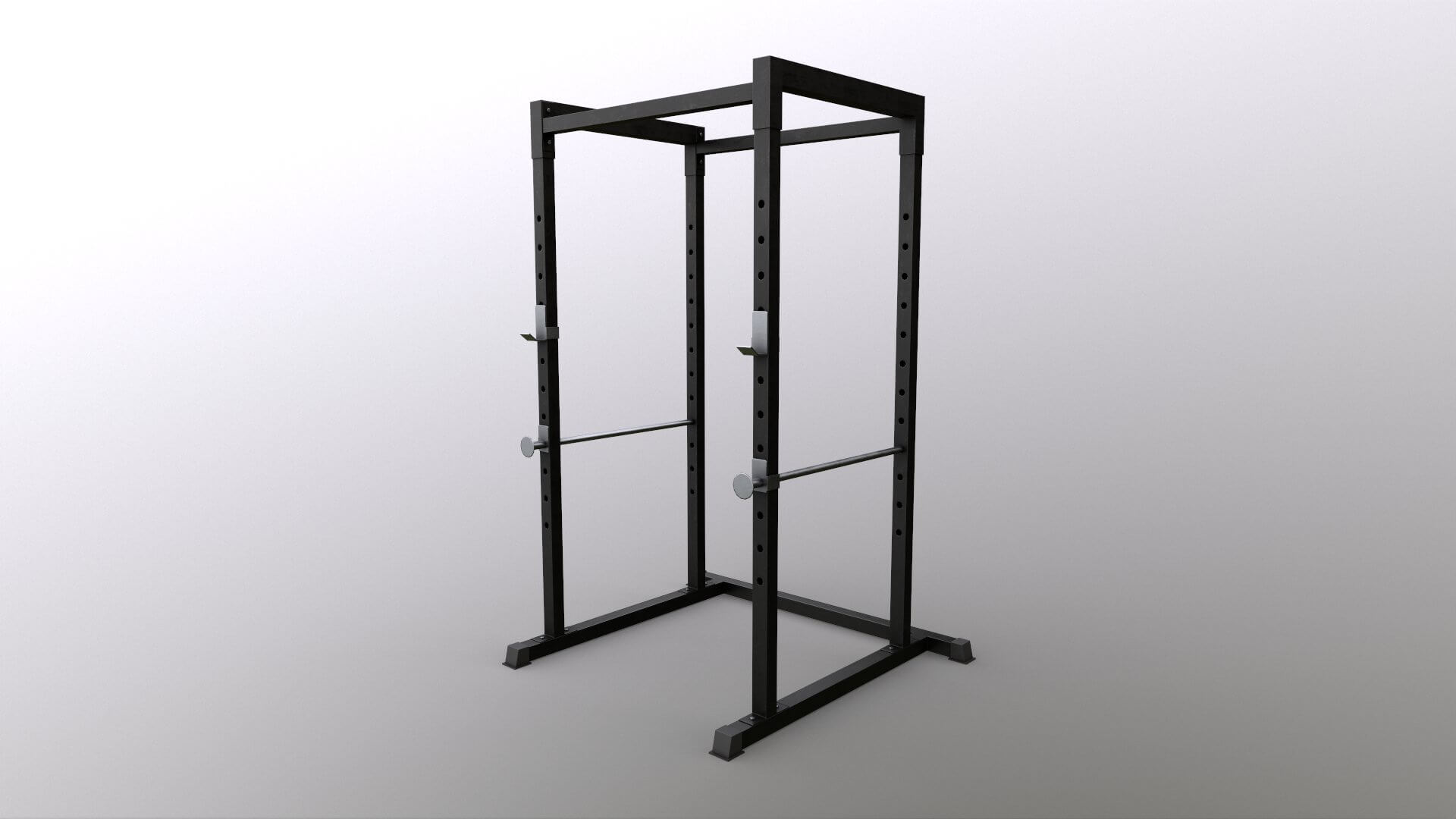 Gym Power Cage Multifunction - Type A 3D Model by PBR Cool