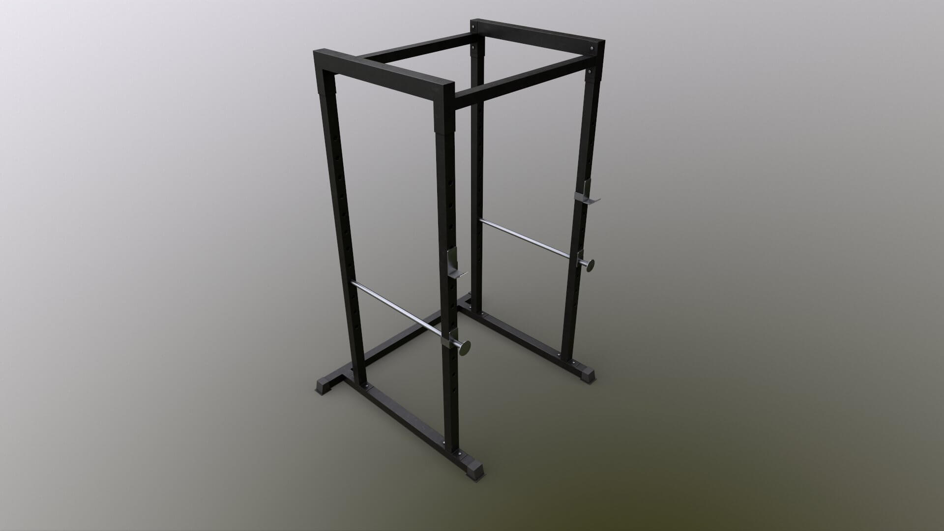 Gym Power Cage Multifunction - Type A 3D Model by PBR Cool