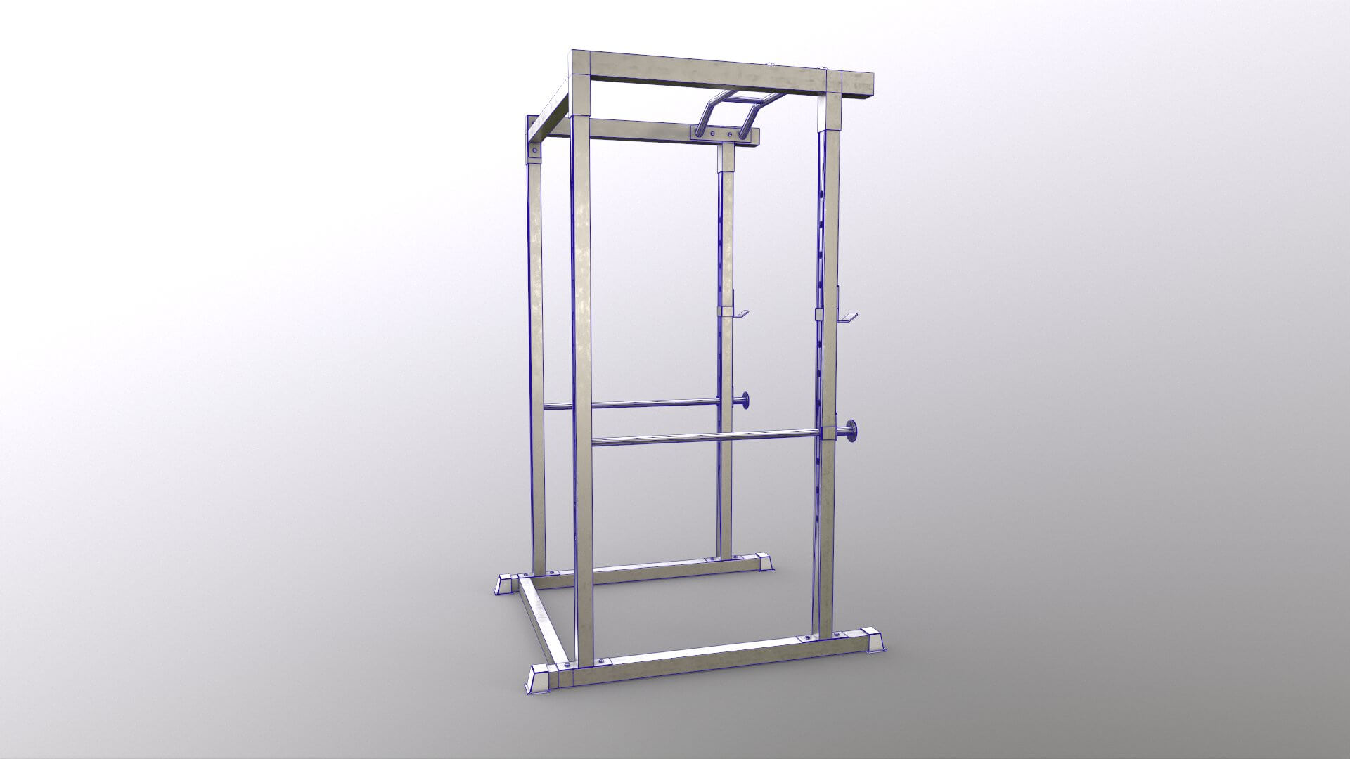 Gym Power Cage Multifunction - Type B 3D Model by PBR Cool