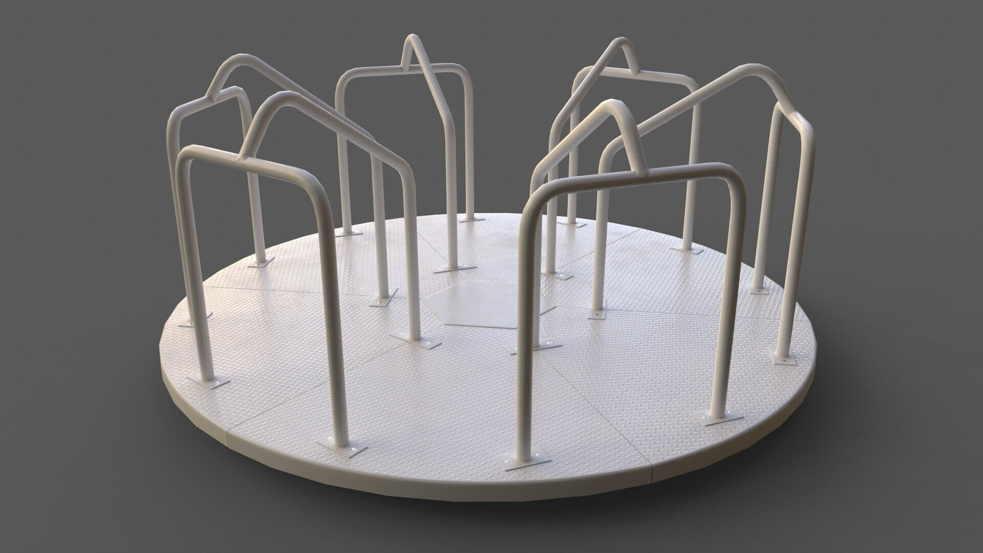 Merry Go Round Roundabout A - 3D Model by PBR Cool