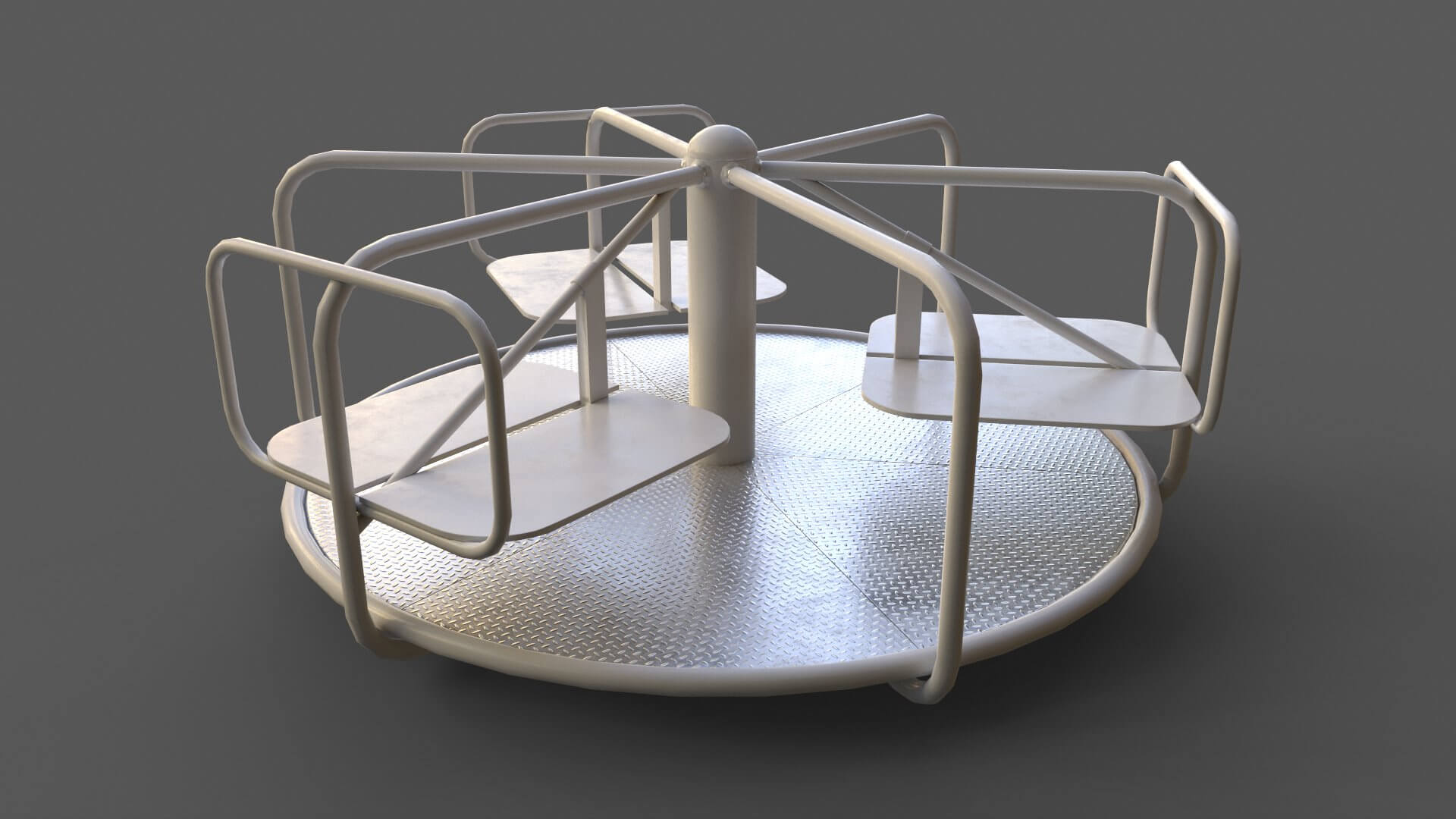 Merry Go Round Roundabout C - 3D Model by PBR Cool