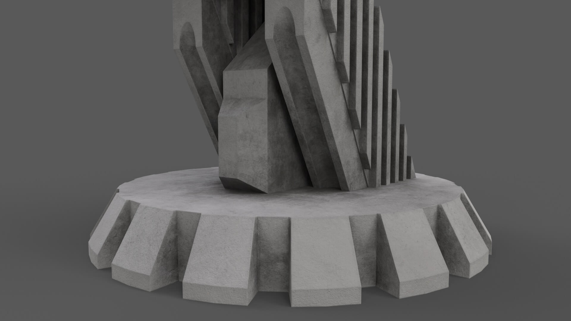 Modern Monument and Memorial B - 3D Model by PBR Cool