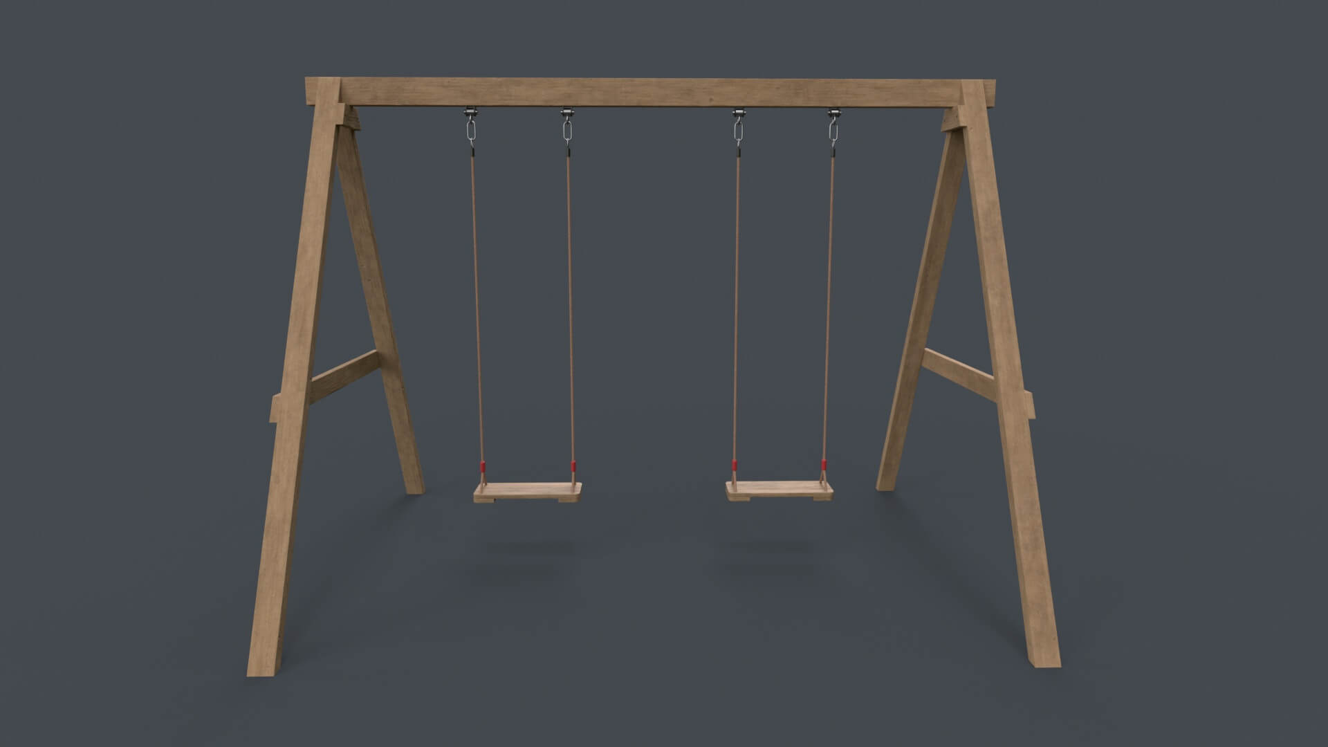 Modular Outdoor Playground Swing Sets B - 3D Model by PBR Cool